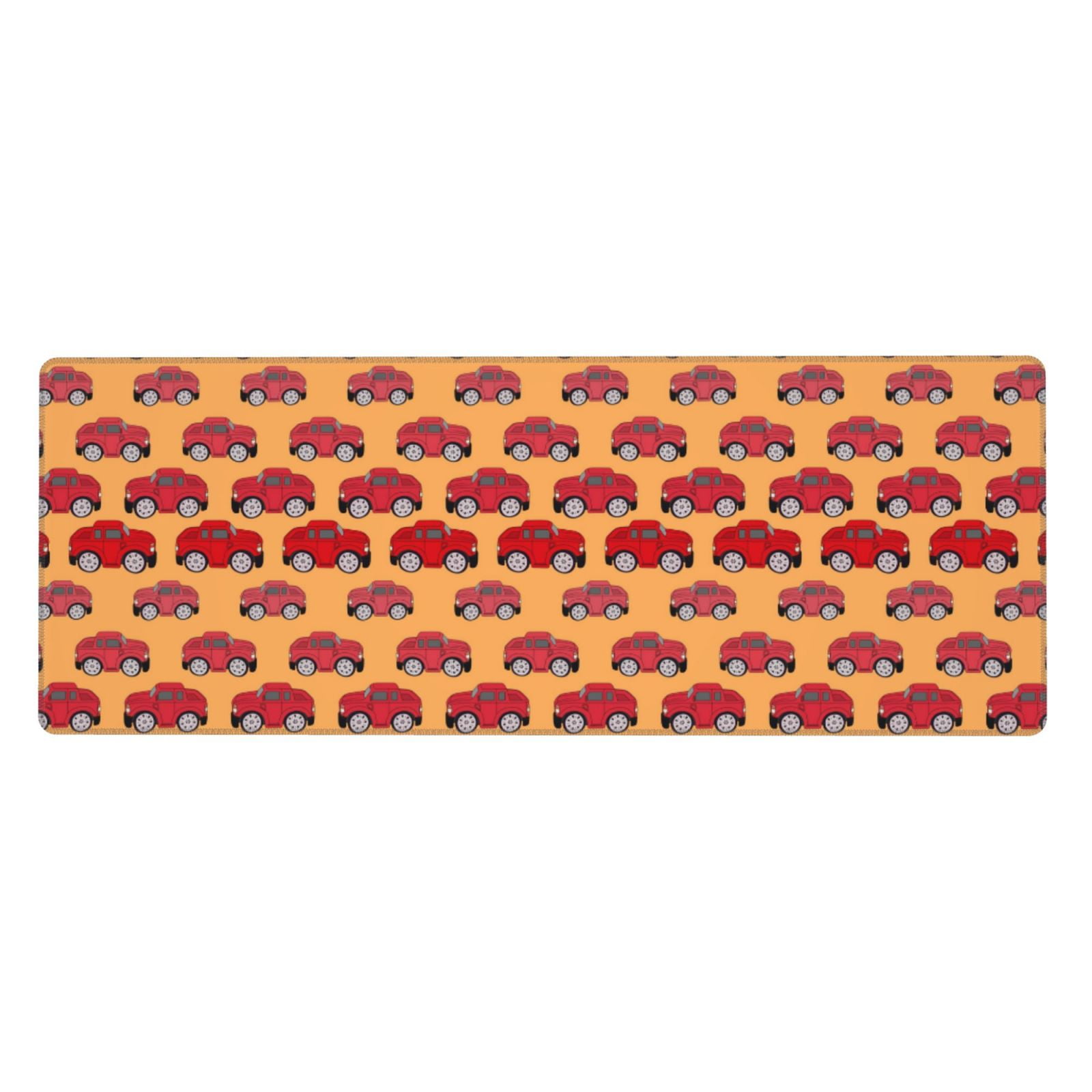 Disketp Gaming Mouse Pad Red Cars Pattern Large Mouse Mat Long Extended ...