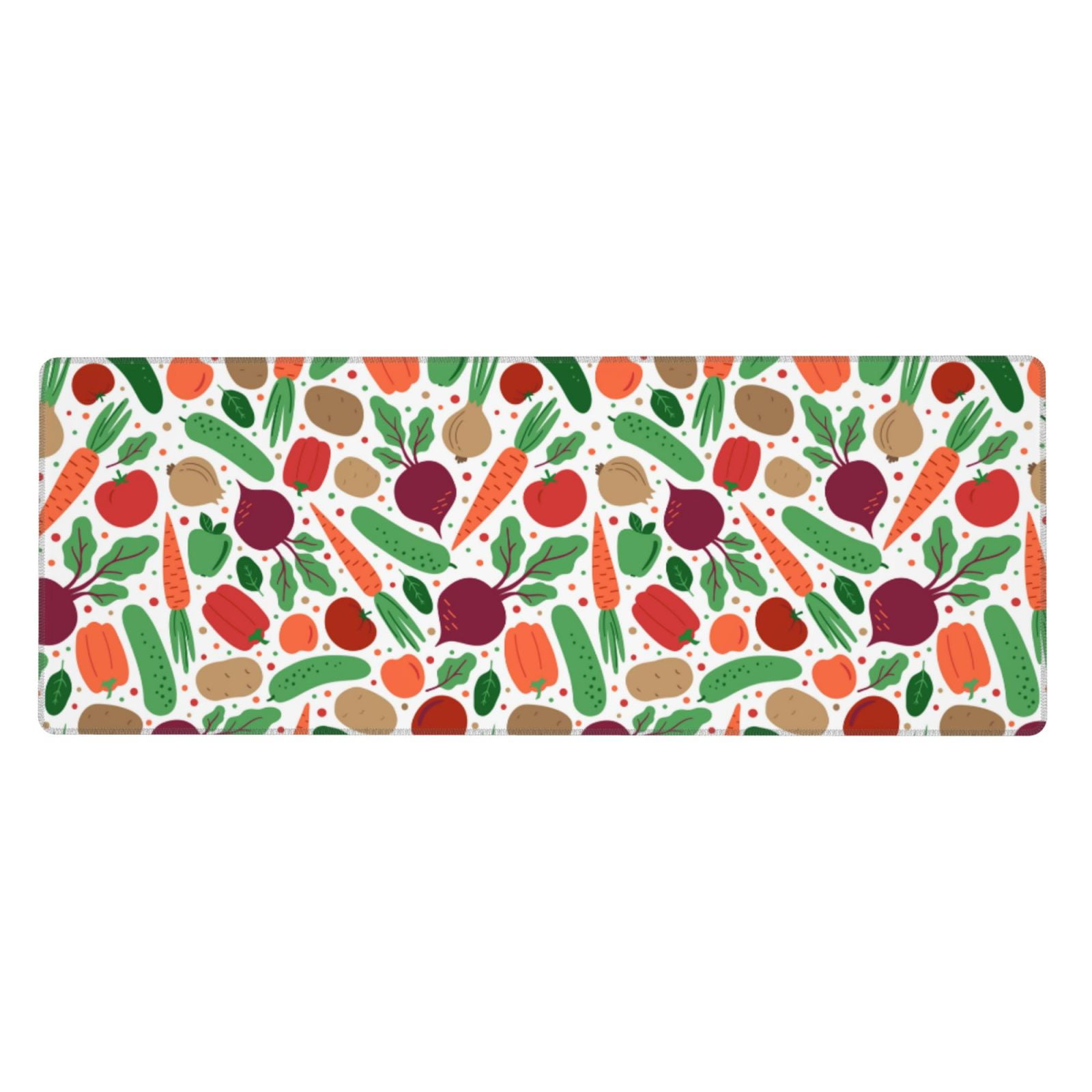 Disketp Gaming Mouse Pad Vegetables Pattern Large Mouse Mat Long ...