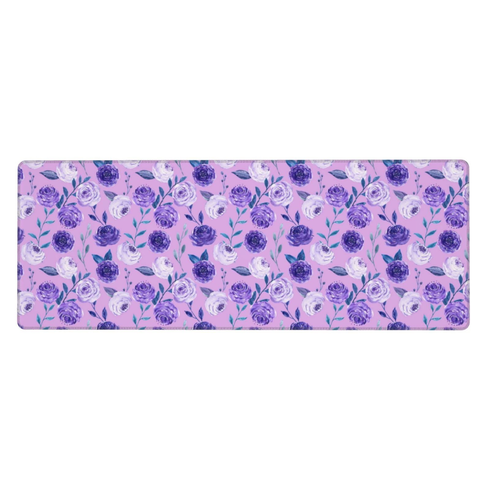 Disketp Gaming Mouse Pad Violet Pattern Large Mouse Mat Long Extended ...