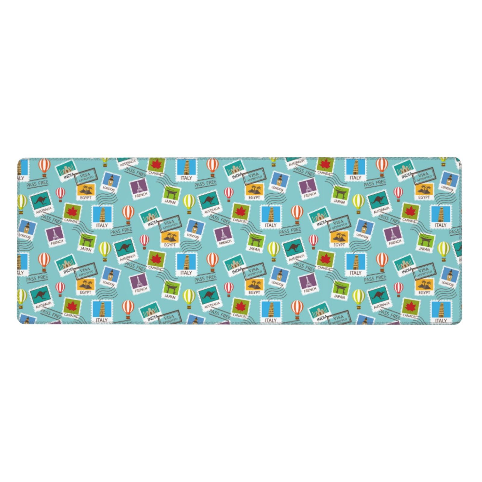 Disketp Gaming Mouse Pad World Travel1 Pattern Large Mouse Mat Long ...
