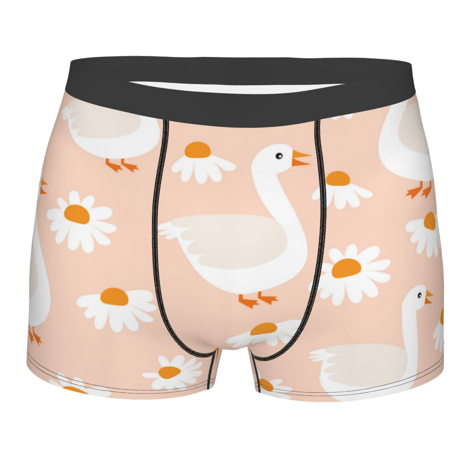 Disketp Geese And Flower Men'S Boxer Briefs,Soft And Breathable Cotton ...