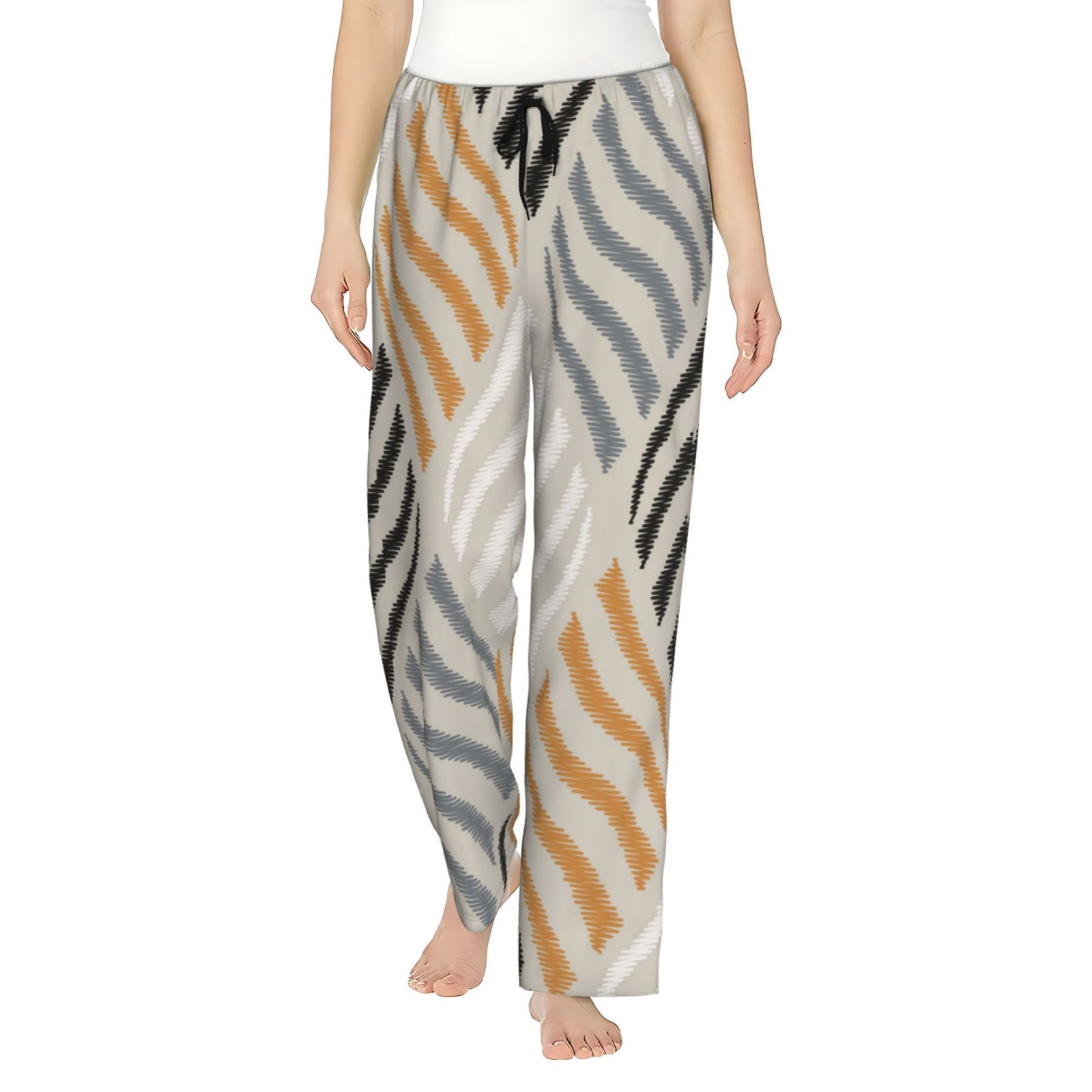 Disketp Geometric Print Women'S Comfy Pajama Pants Casual Drawstring ...