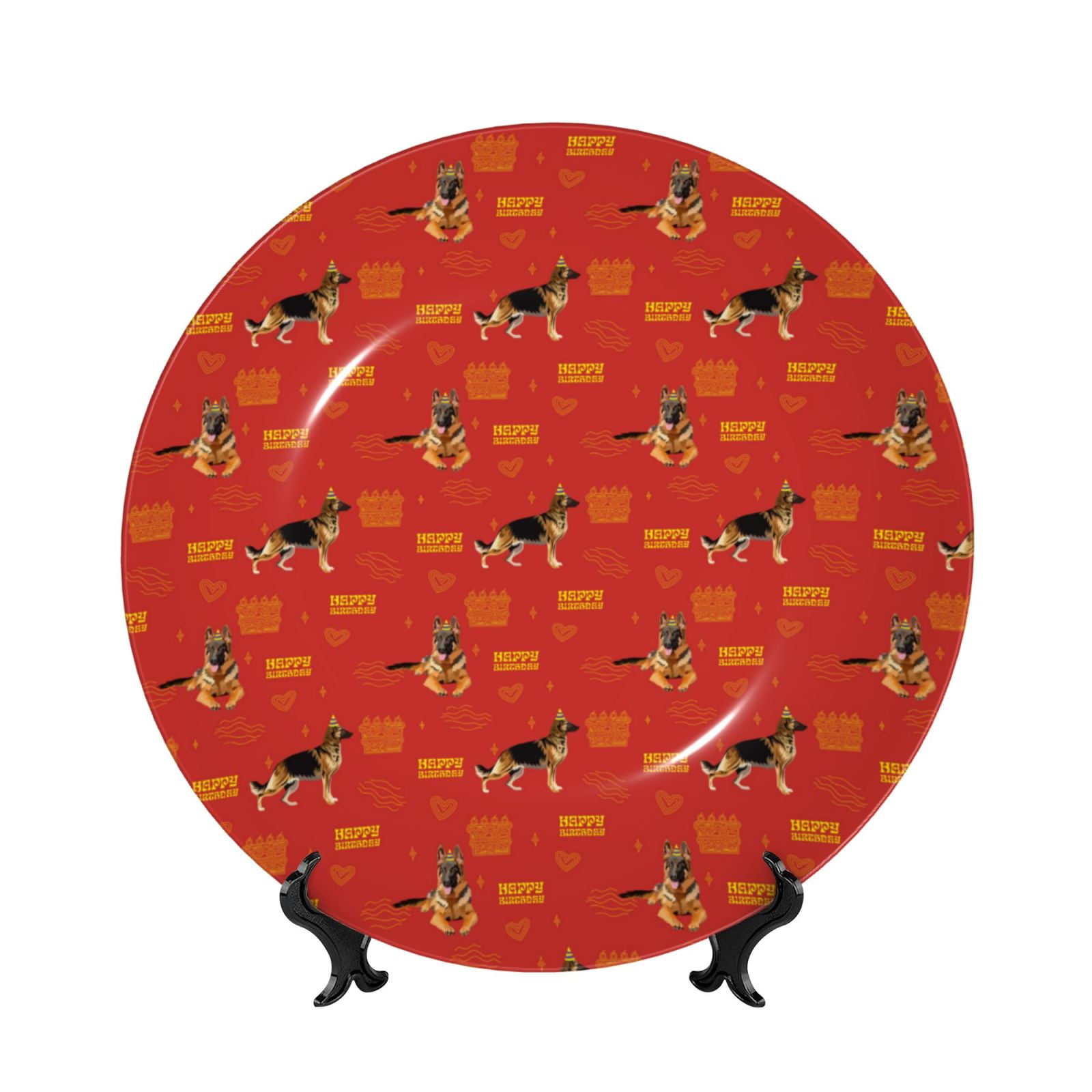 Disketp German Shepherd Dog Ceramic Plate Dinner Plates Bone China ...