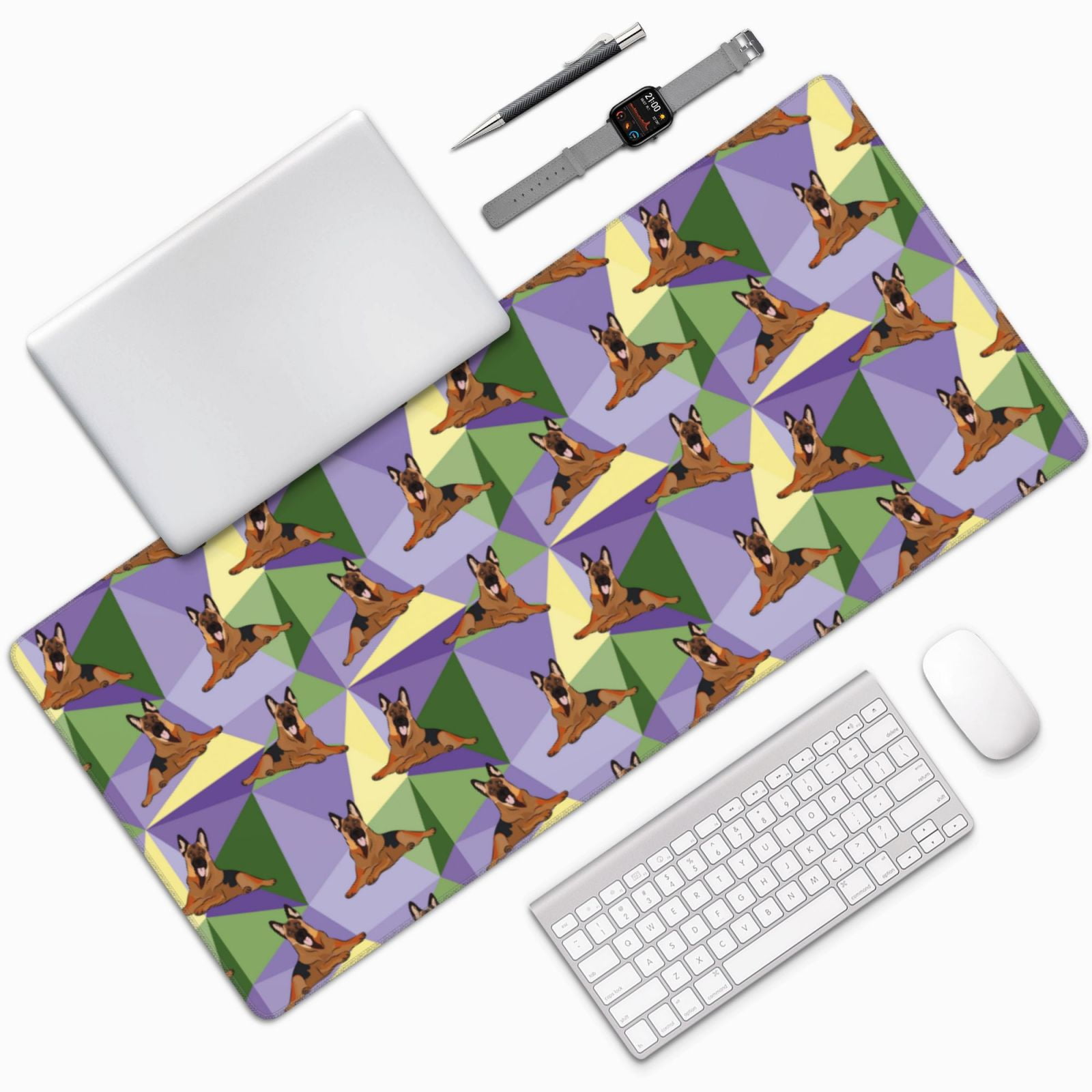 Disketp German Shepherd Dog Gaming Mouse Mat Long Extended Mouse Pad ...