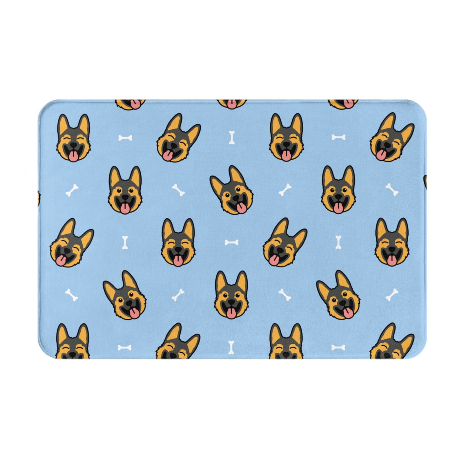 Disketp German Shepherd Puppy Mat For Front Door Outside - Doormat ...