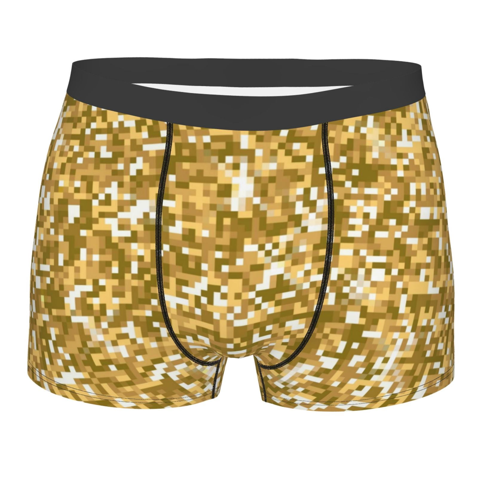 Disketp Glitter Gold Men'S Boxer Briefs,Soft And Breathable Cotton ...