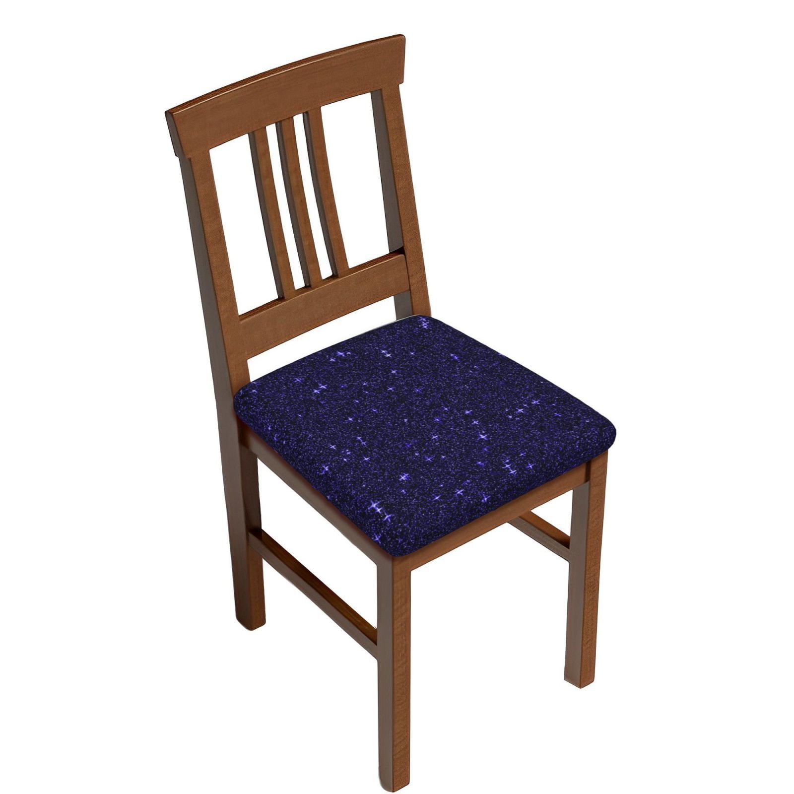 Disketp Glittering Purple Starfield for Square Chair Cushion Covers for ...