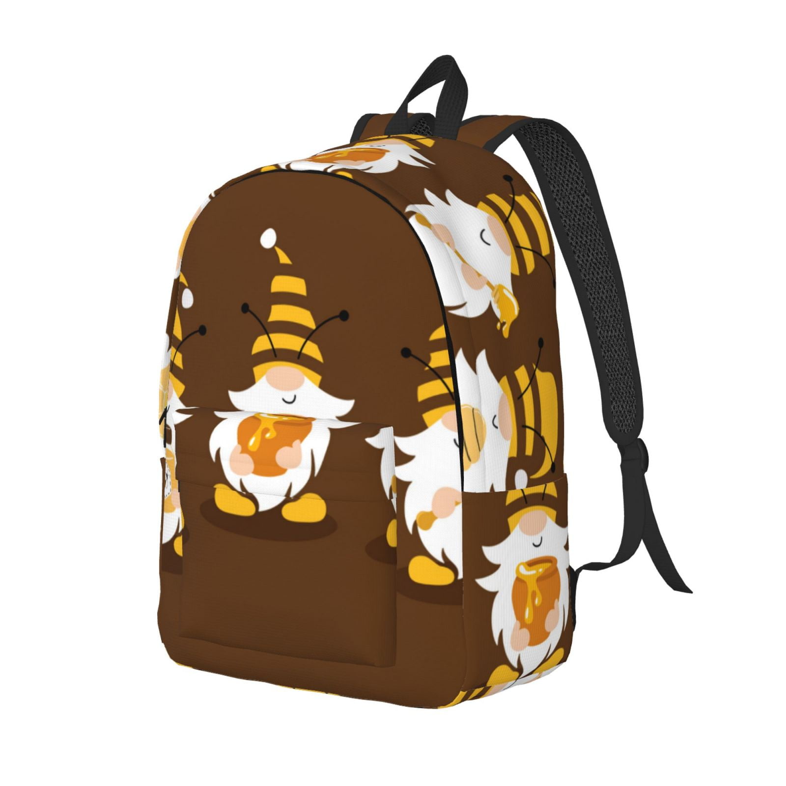 Disketp Gnomes With Honey Canvas Backpack Lightweight Travel Daypack ...