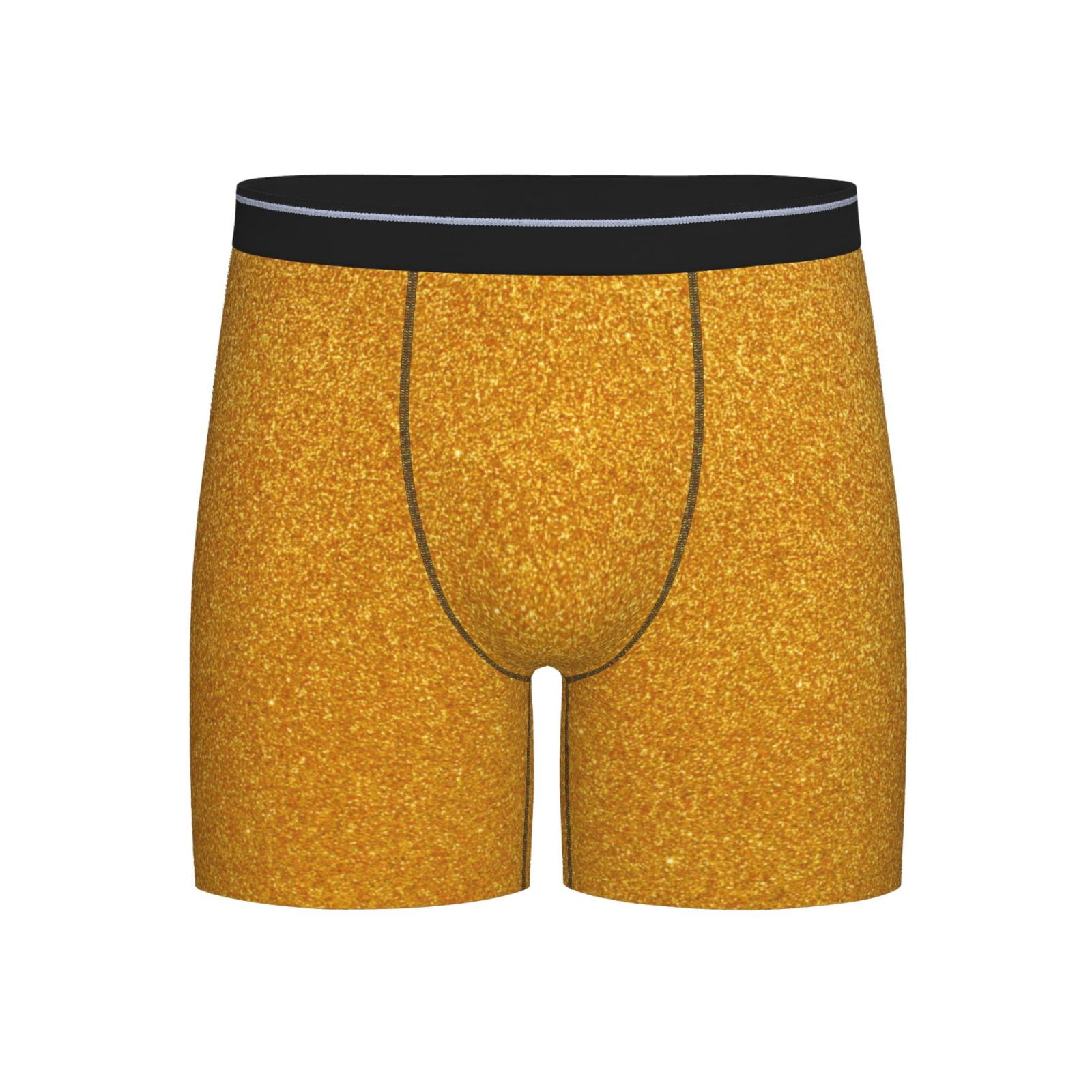 Disketp Gold Glitter Men's Boxer Briefs Men’s Underwear Boxer Briefs ...