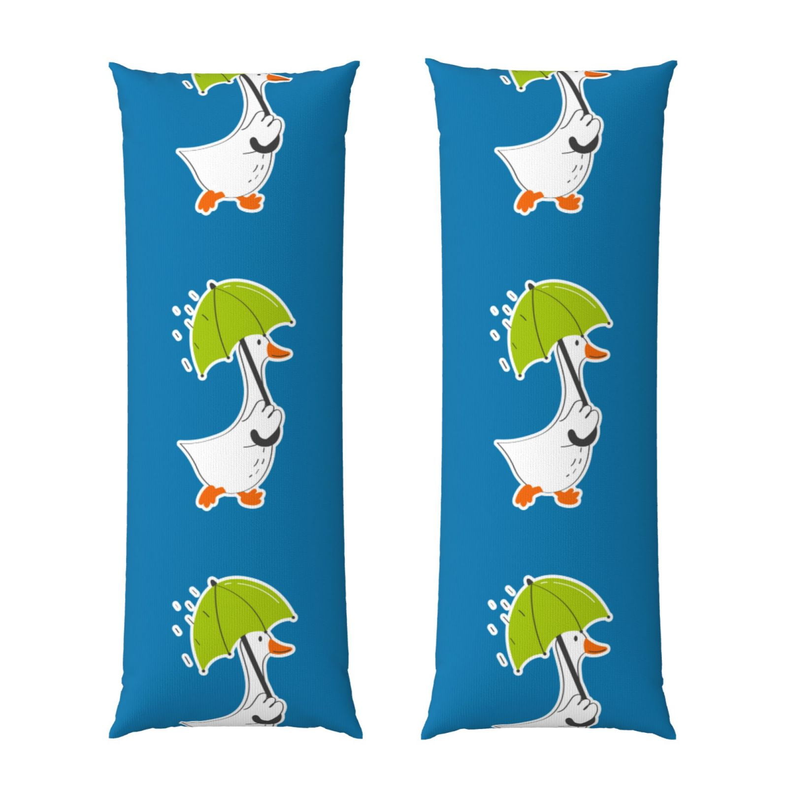 Disketp Goose Holding an Umbrella Print Body Pillow Cover - Super Soft ...