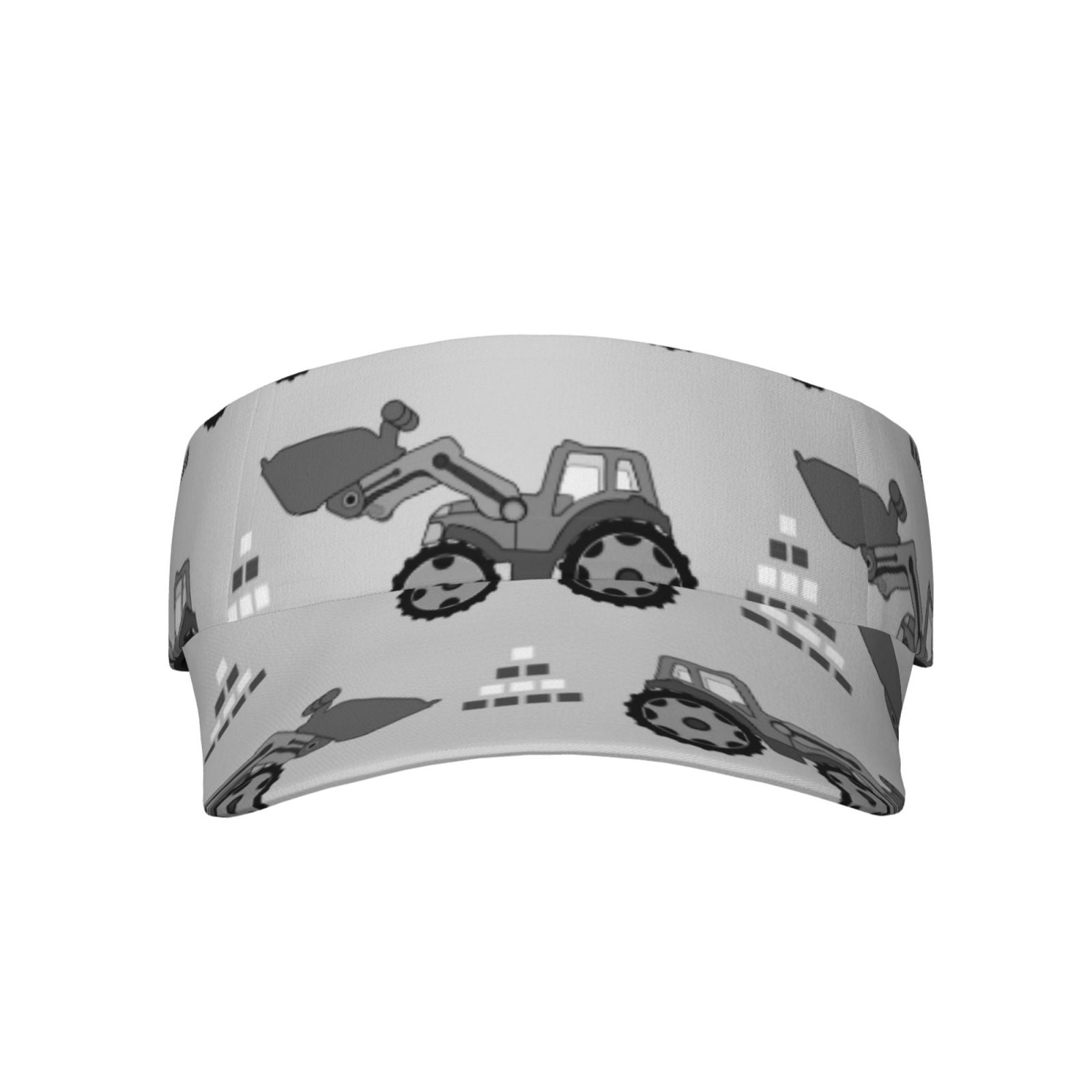Disketp Gray Tractor Sun Visors for Women Men Unisex Tennis Golf Visor Hat Adjustable Summer ...