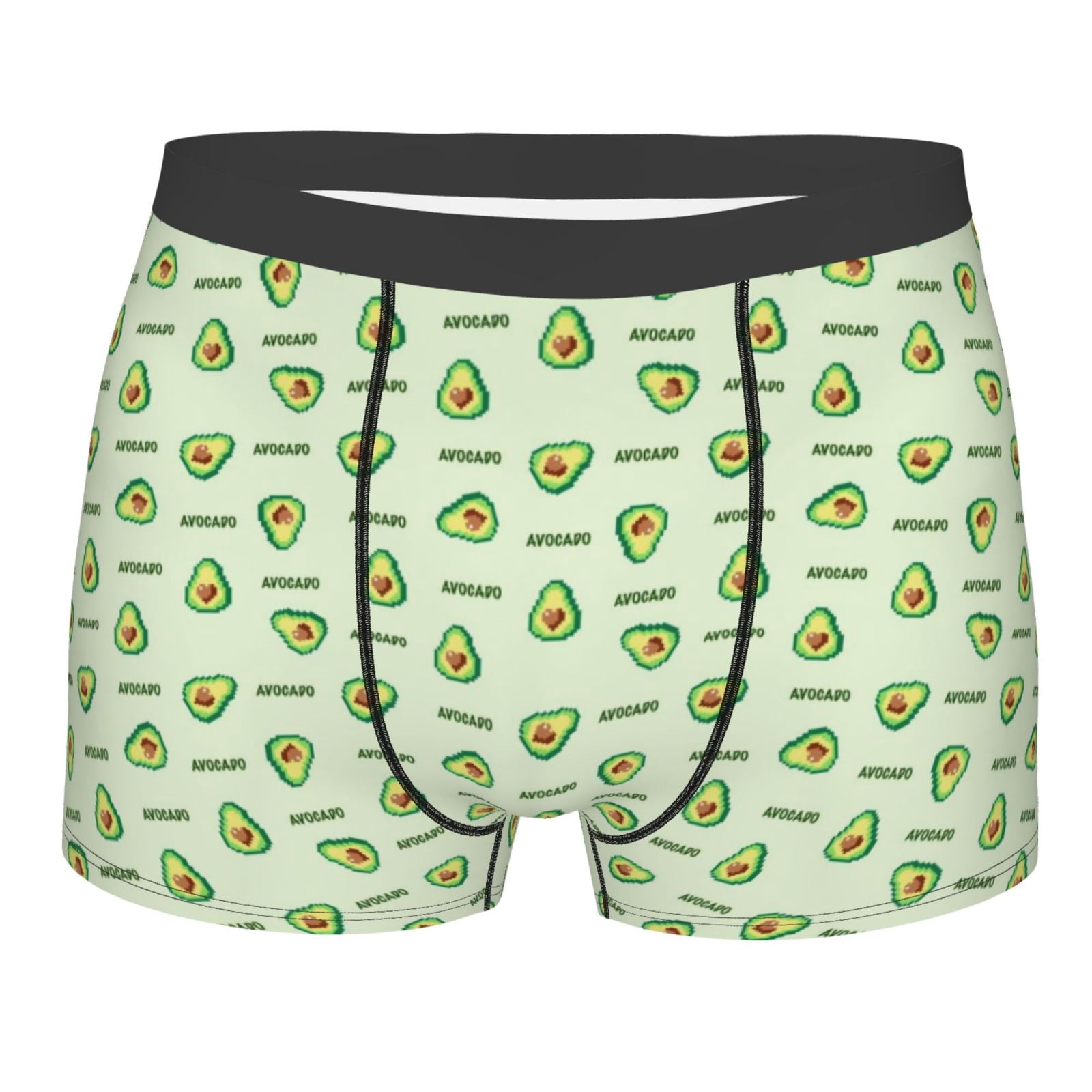Disketp Green Avocado Men's Boxer Briefs,Soft and Breathable Cotton ...