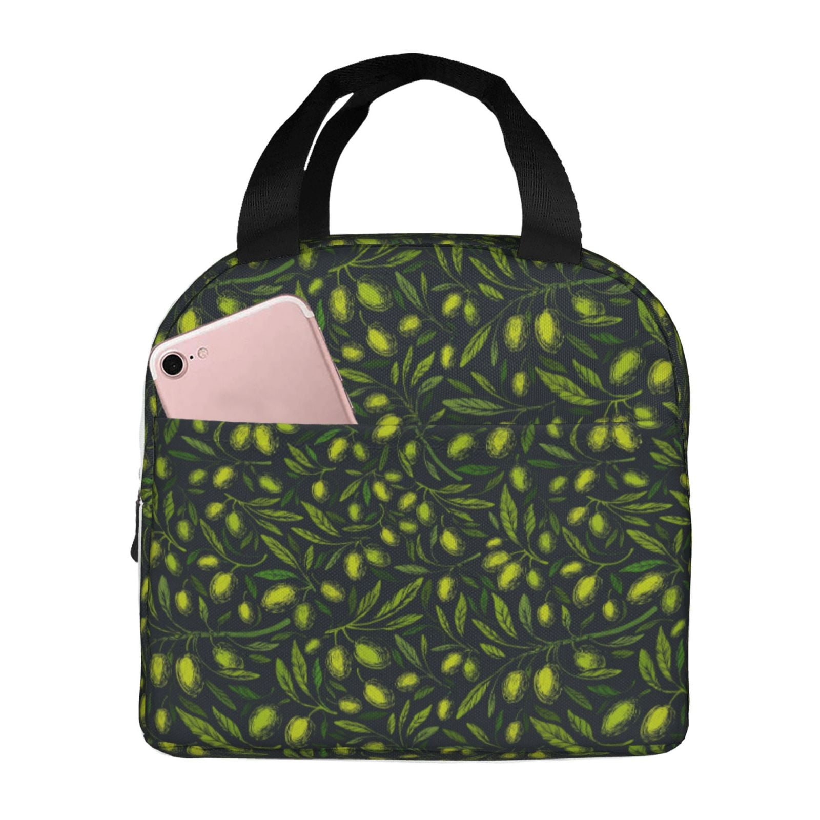 Disketp Green Branch Olive Lunch Bag for Women Men, Leakproof Thermal ...