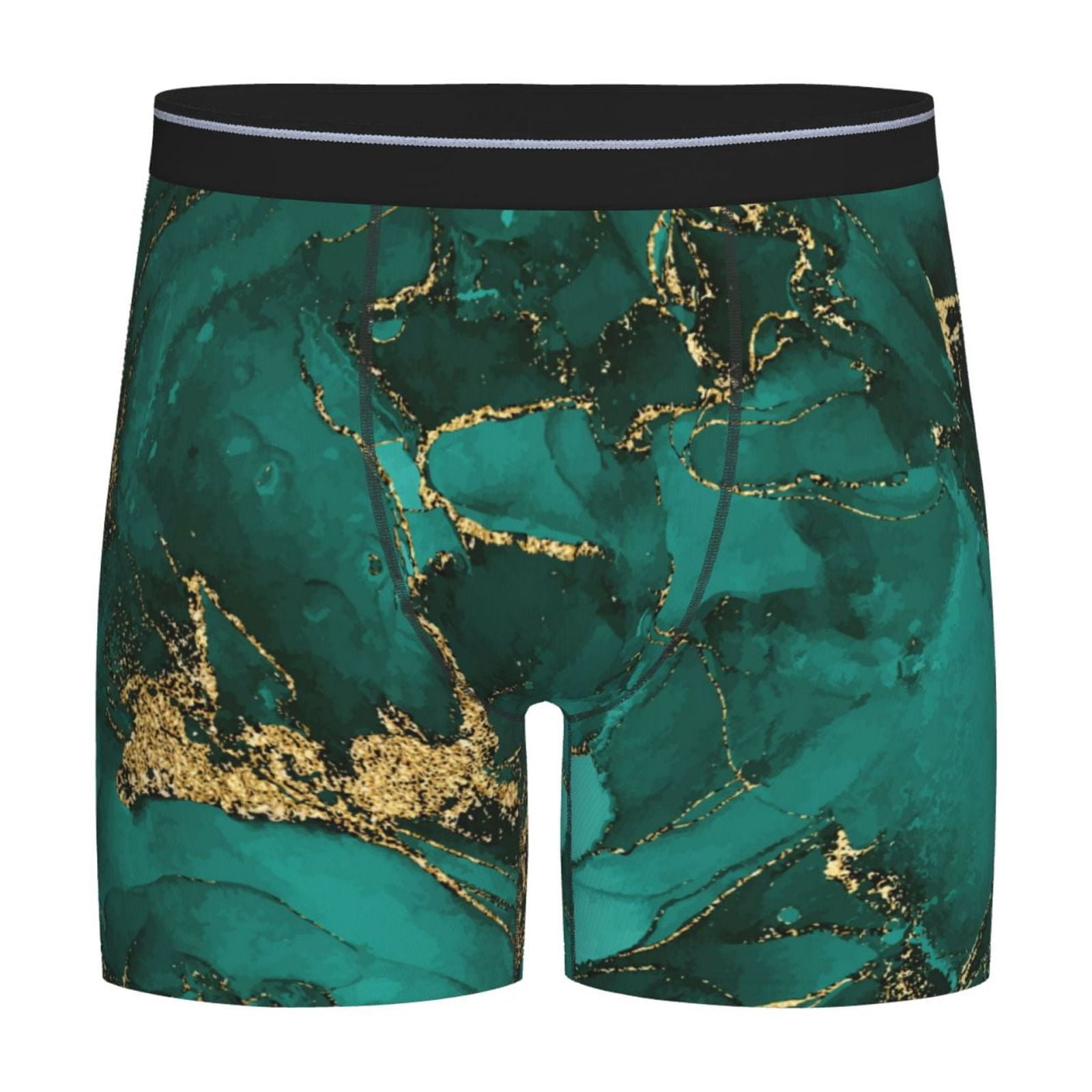 Disketp Green Gold Glitter Men's Boxer Briefs Men’s Underwear Boxer ...