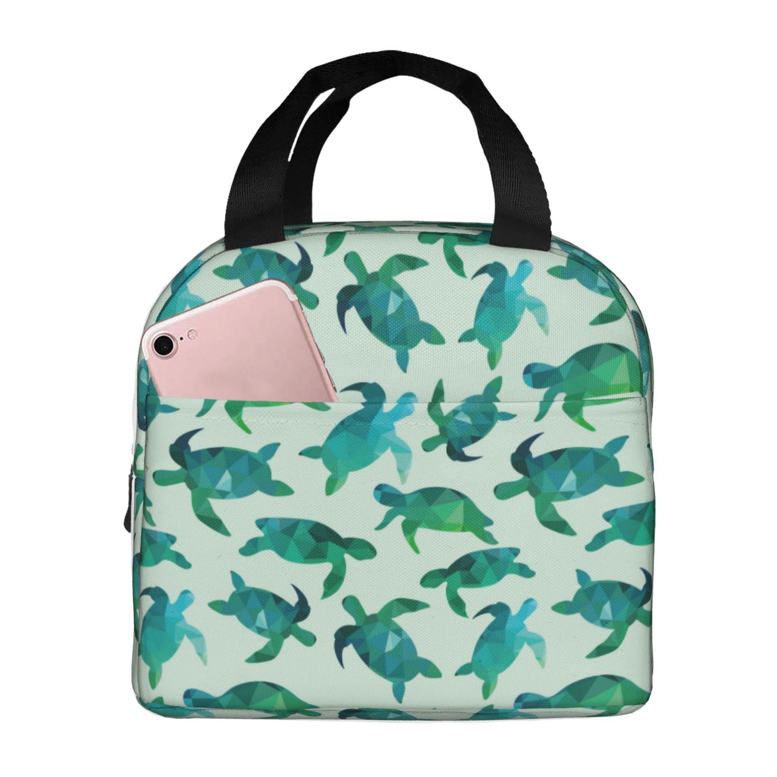 Disketp Green Sea Turtle Lunch Bag for Women Men, Leakproof Thermal ...