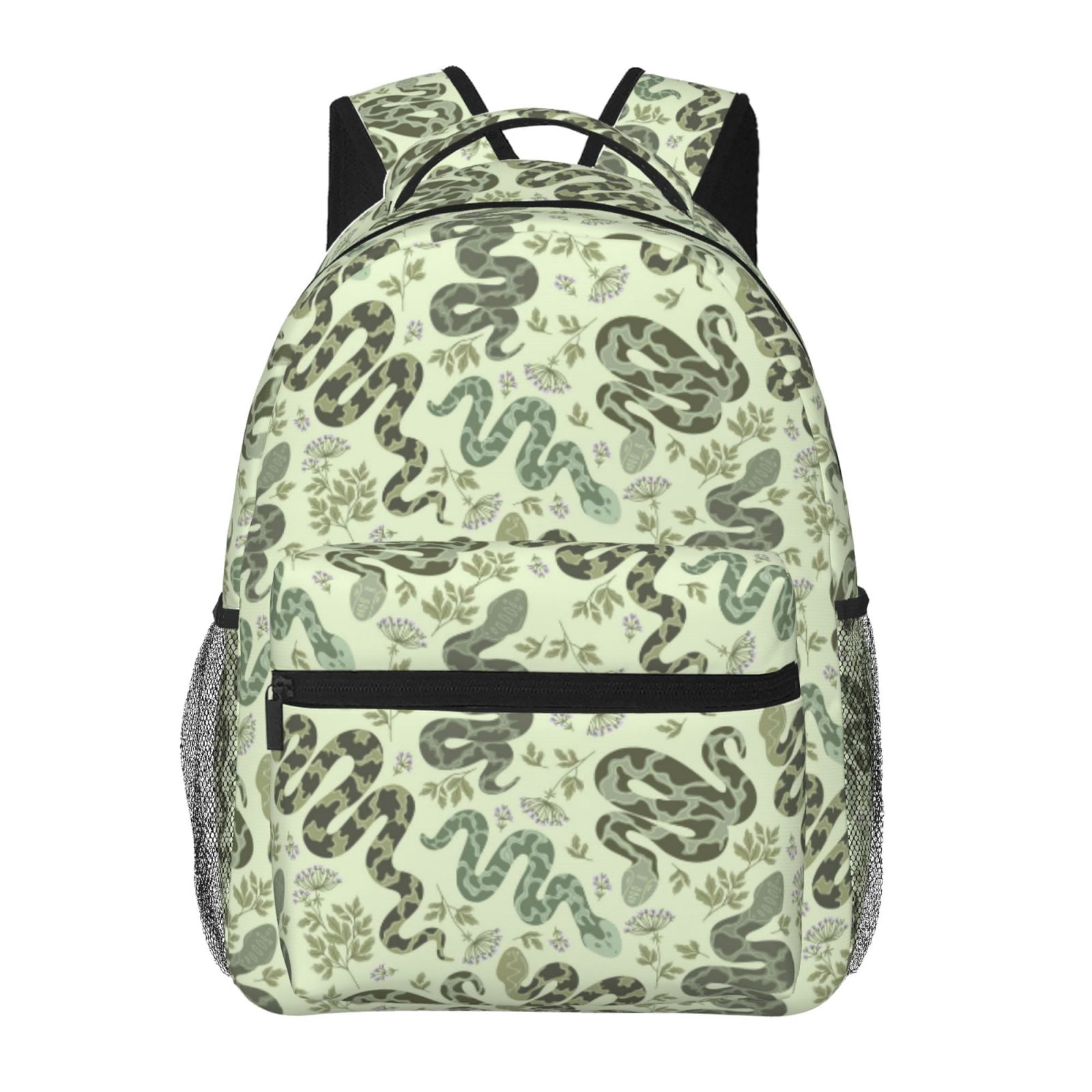 Disketp Green Snake Backpack for Men and Women - Lightweight Backpack ...