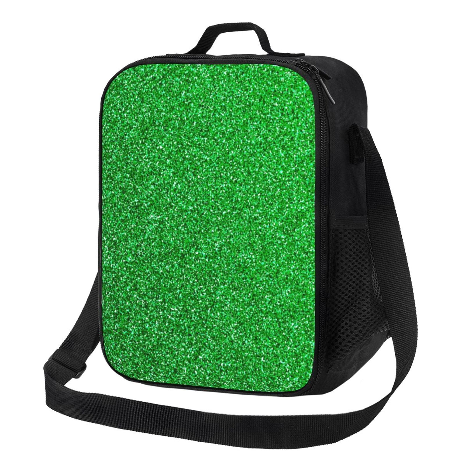 Disketp Green Sparkling Shiny Insulated Lunch Bag Lunch Box - Lunch Bag ...