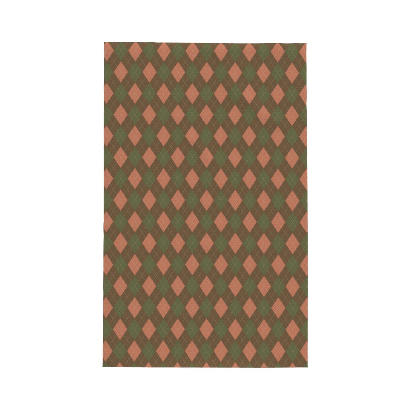Disketp Green and Squares Waffle Weave Kitchen Dish Cloth,Super ...