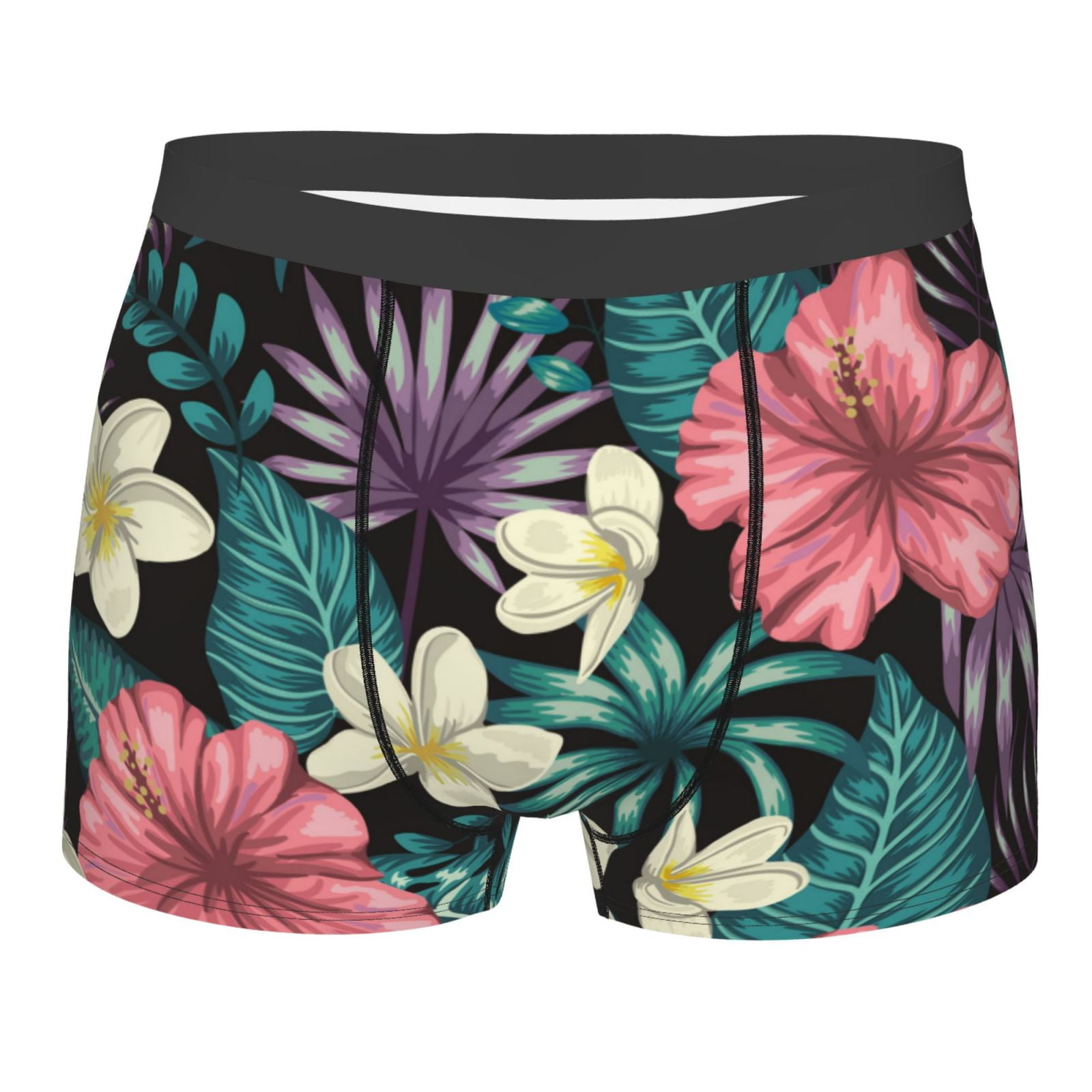 Disketp Green Tropical Leaves Men'S Boxer Briefs,Soft And Breathable ...