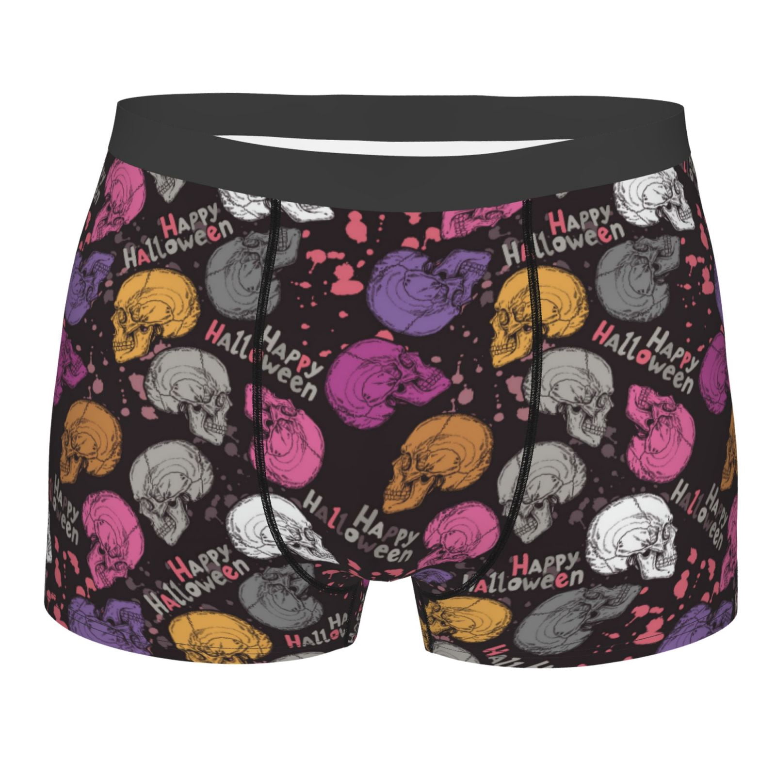 Disketp Halloween Skeleton Men's Boxer Briefs,Soft and Breathable ...