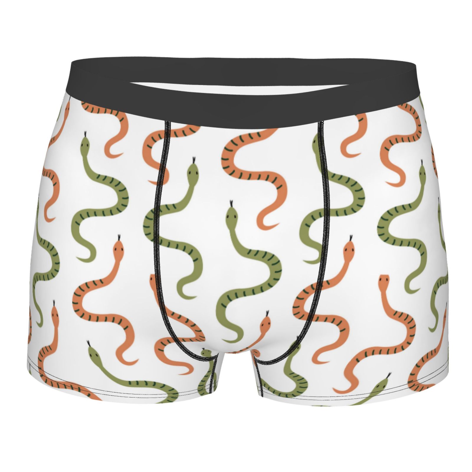 Disketp Hand Drawn Snake Men's Boxer Briefs,Soft and Breathable Cotton ...