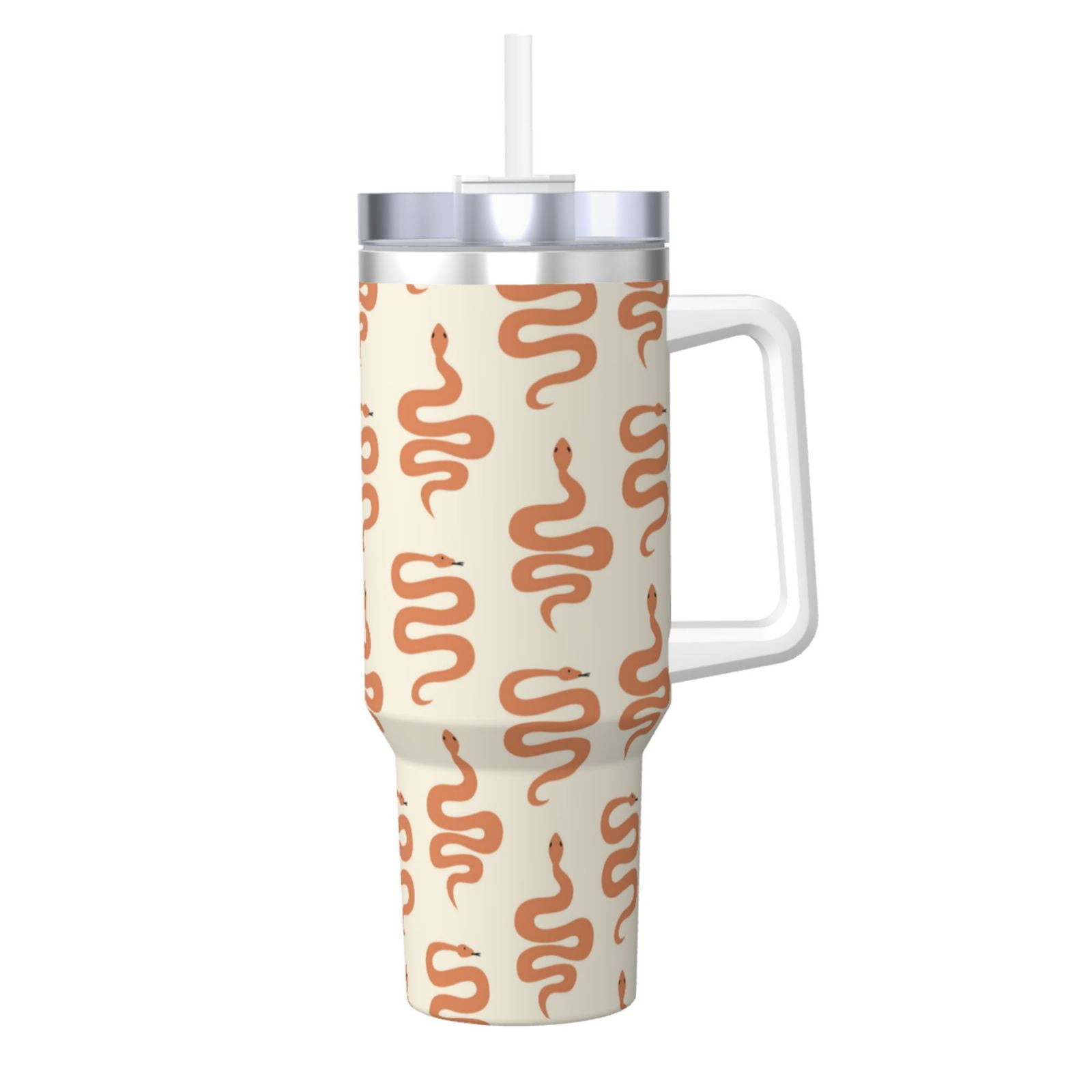 Disketp Hand Drawn Snake for 40 OZ Stainless Steel with Handle Lid ...