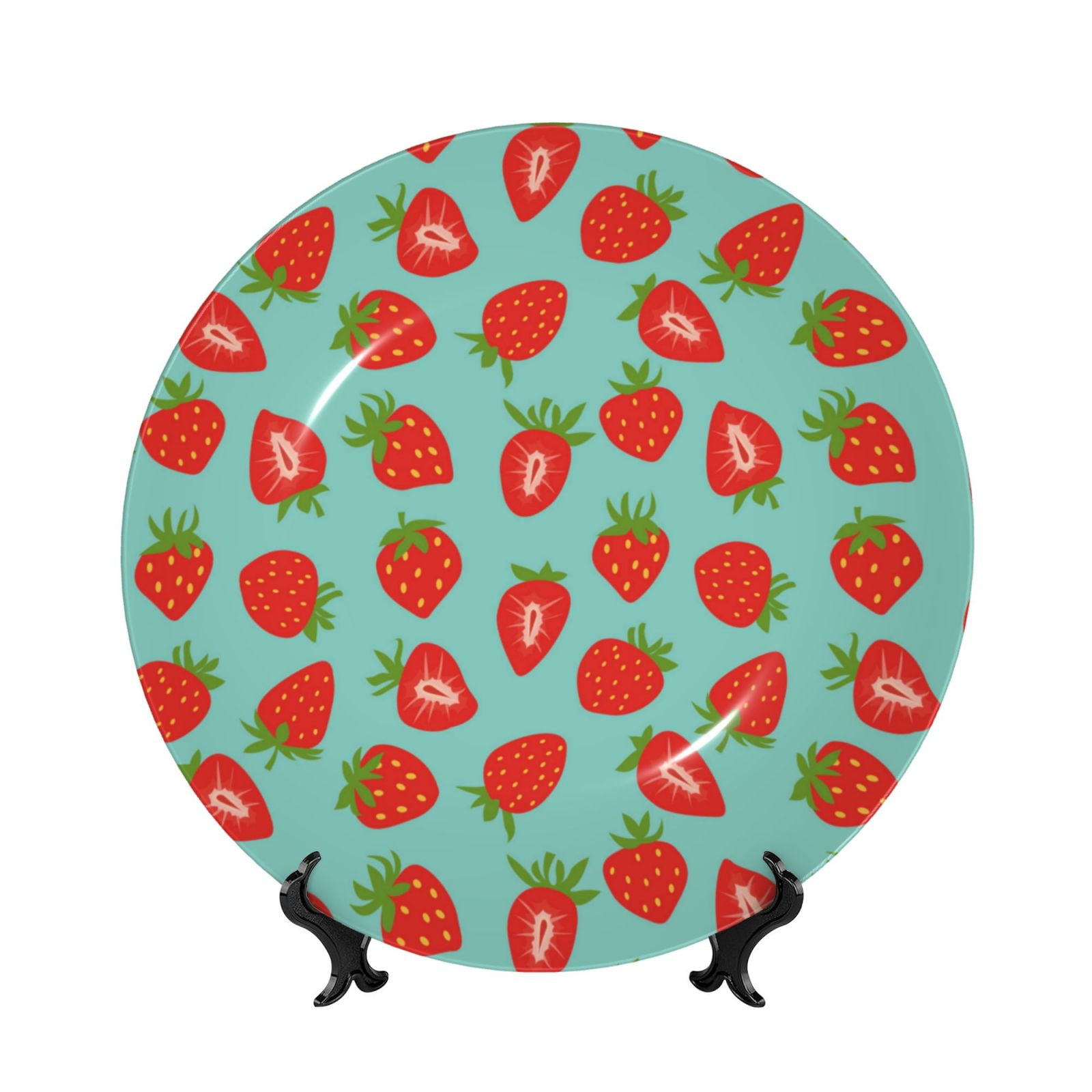 Disketp Hand Drawn Strawberry Ceramic Plate Dinner Plates Bone China ...