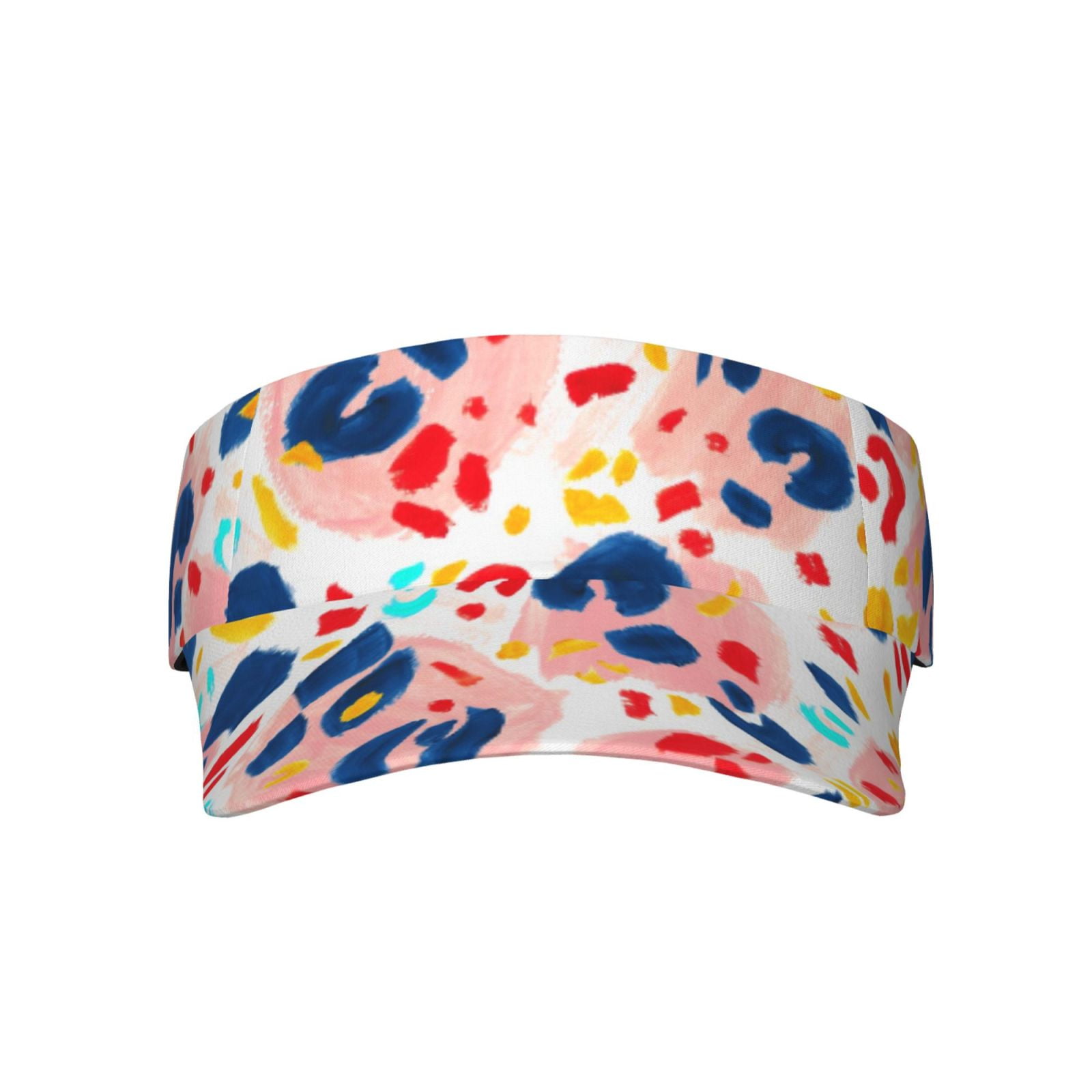 Disketp Hand Painted Abstract Leopard Print Sun Visors for Women Men ...