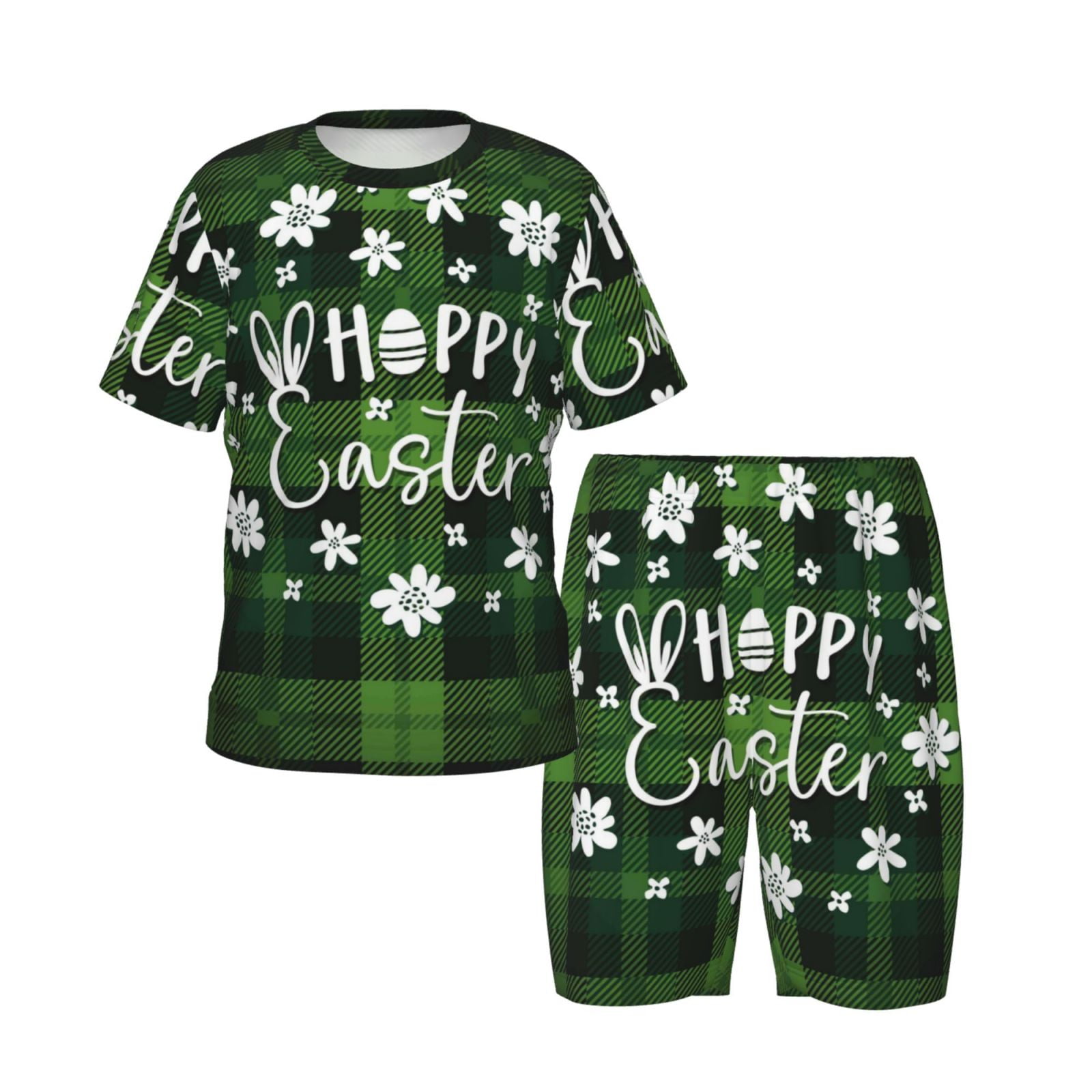 Disketp Happy Easter for Kids Short Sleeve Pajamas Kids Summer Pjs ...