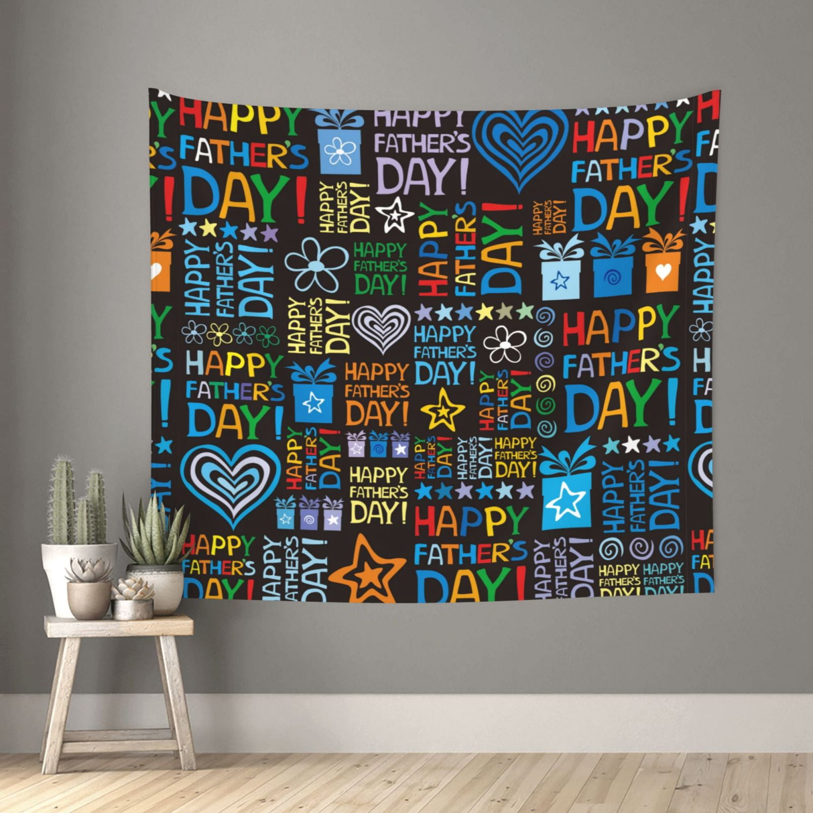 Disketp Happy Father Day Tapestry 60x51 InchesTapestry for Living Room ...