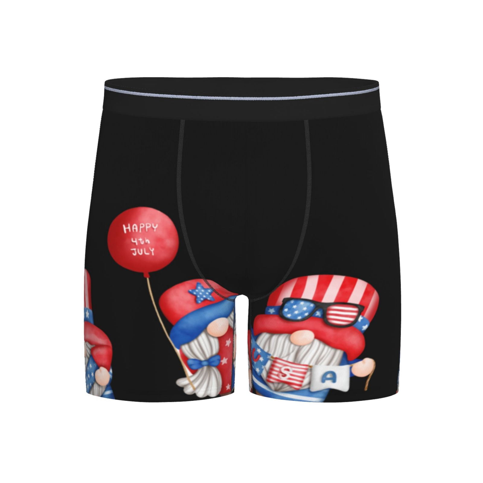 Disketp Happy Independence Day Gnome Men's Boxer Briefs Men’s Underwear ...