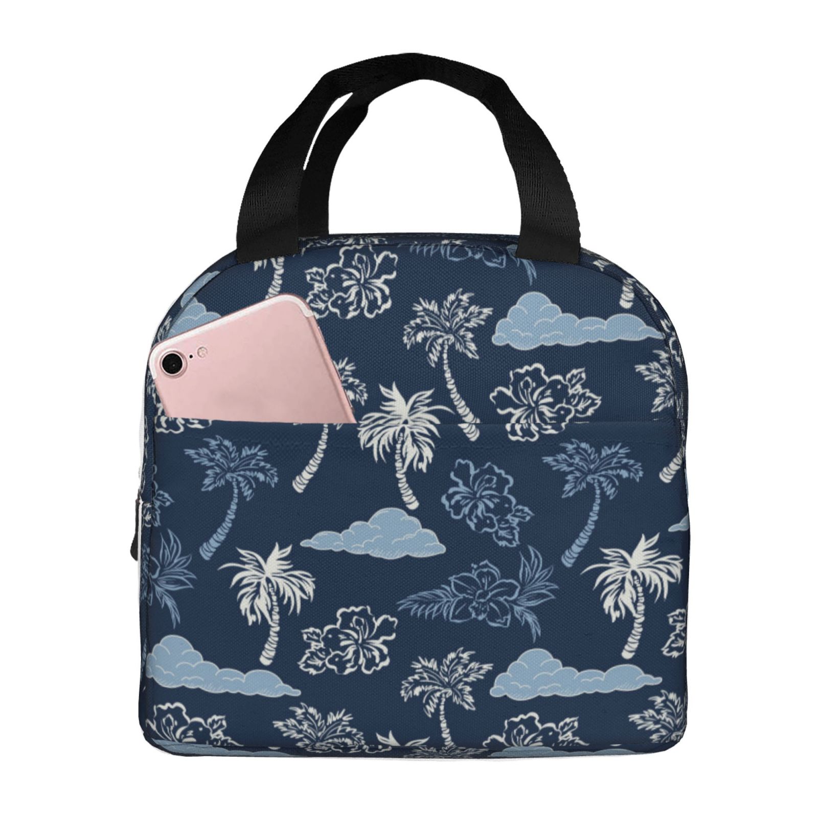 Disketp Hawaii Palms Lunch Bag for Women Men, Leakproof Thermal Cooler ...