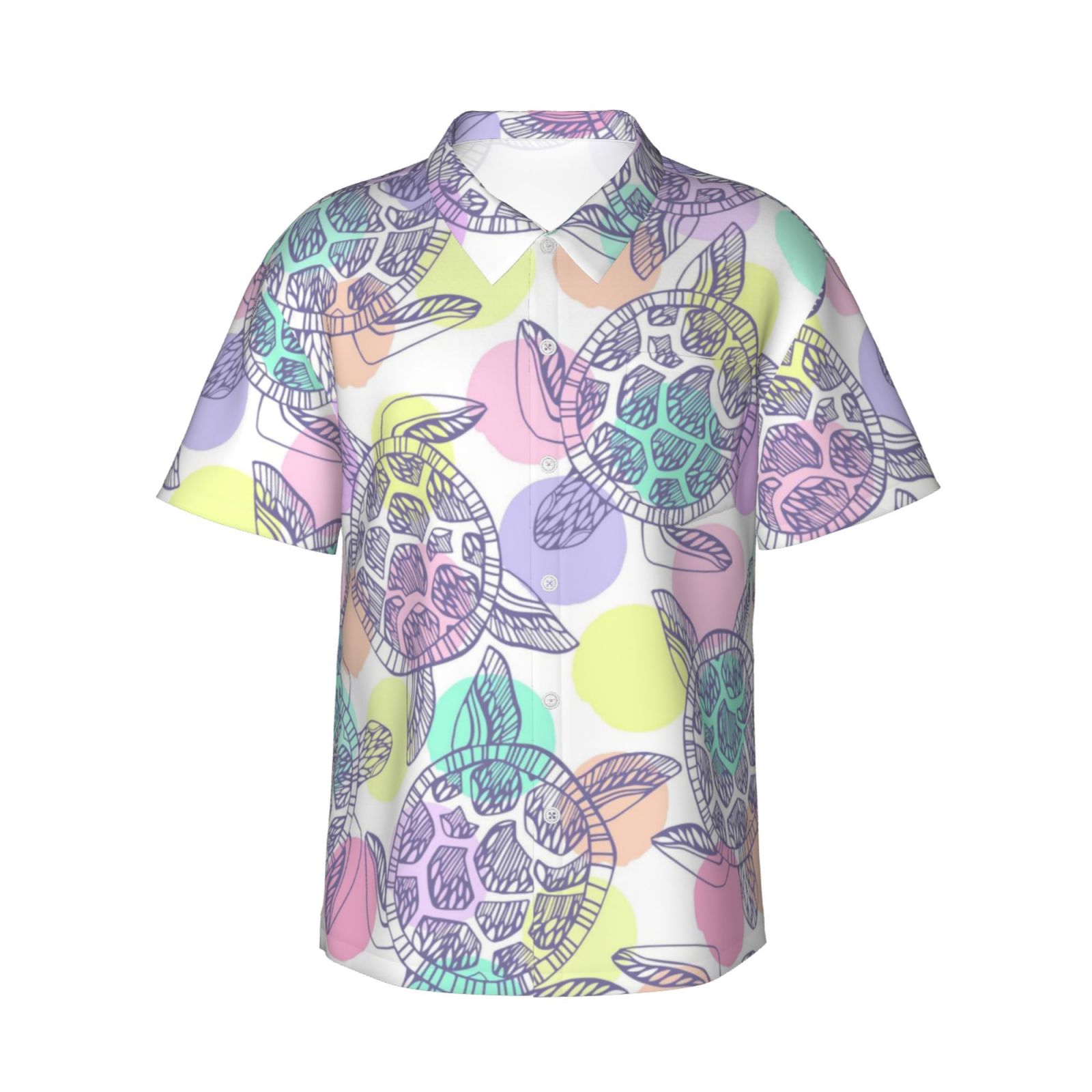 Disketp Hawaiian Shirts For Men,Sea Turtles Print Mens Casual Short ...