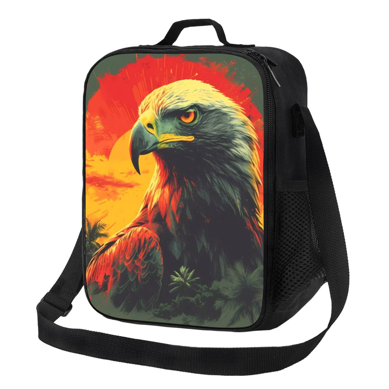 Disketp Hawaiian Style Bald Eagle Insulated Lunch Bag Lunch Box - Lunch ...