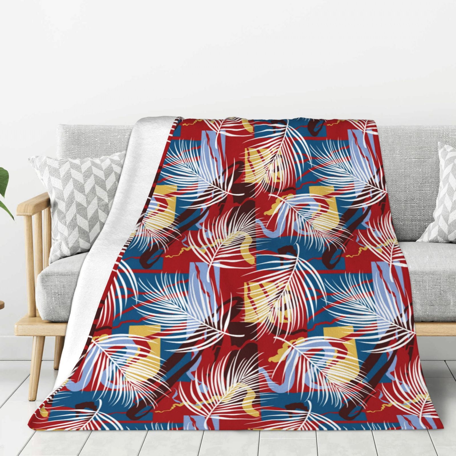 Disketp Hawaiian Style Cozy Flannel Fleece Throw Blanket: Has a velvety ...