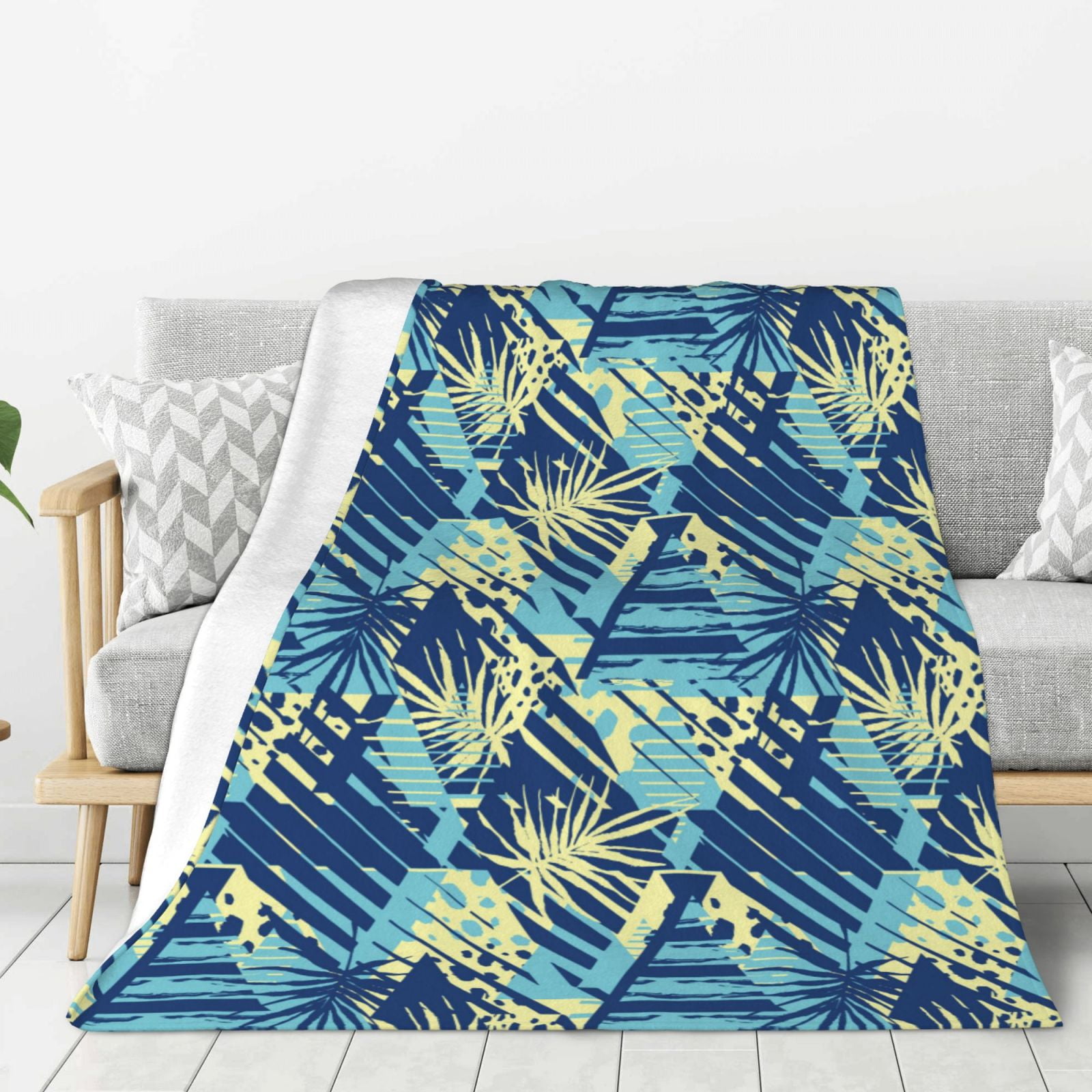 Disketp Hawaiian Style Cozy Flannel Fleece Throw Blanket: Has a velvety ...