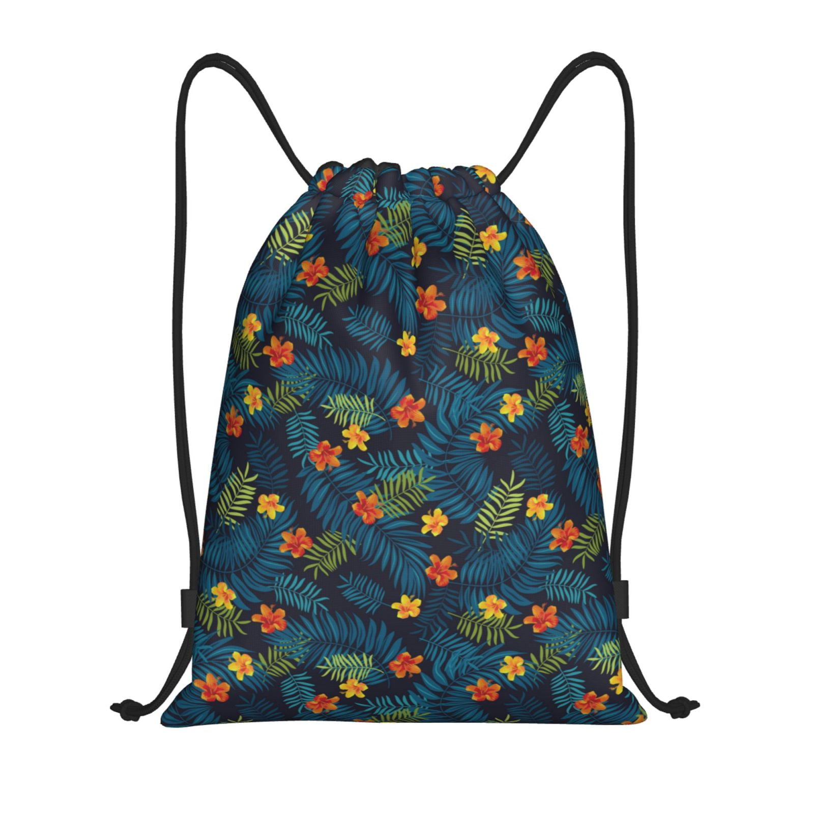 Disketp Hawaiian Style Drawstring Backpack Drawstring Gym Bags Draw ...