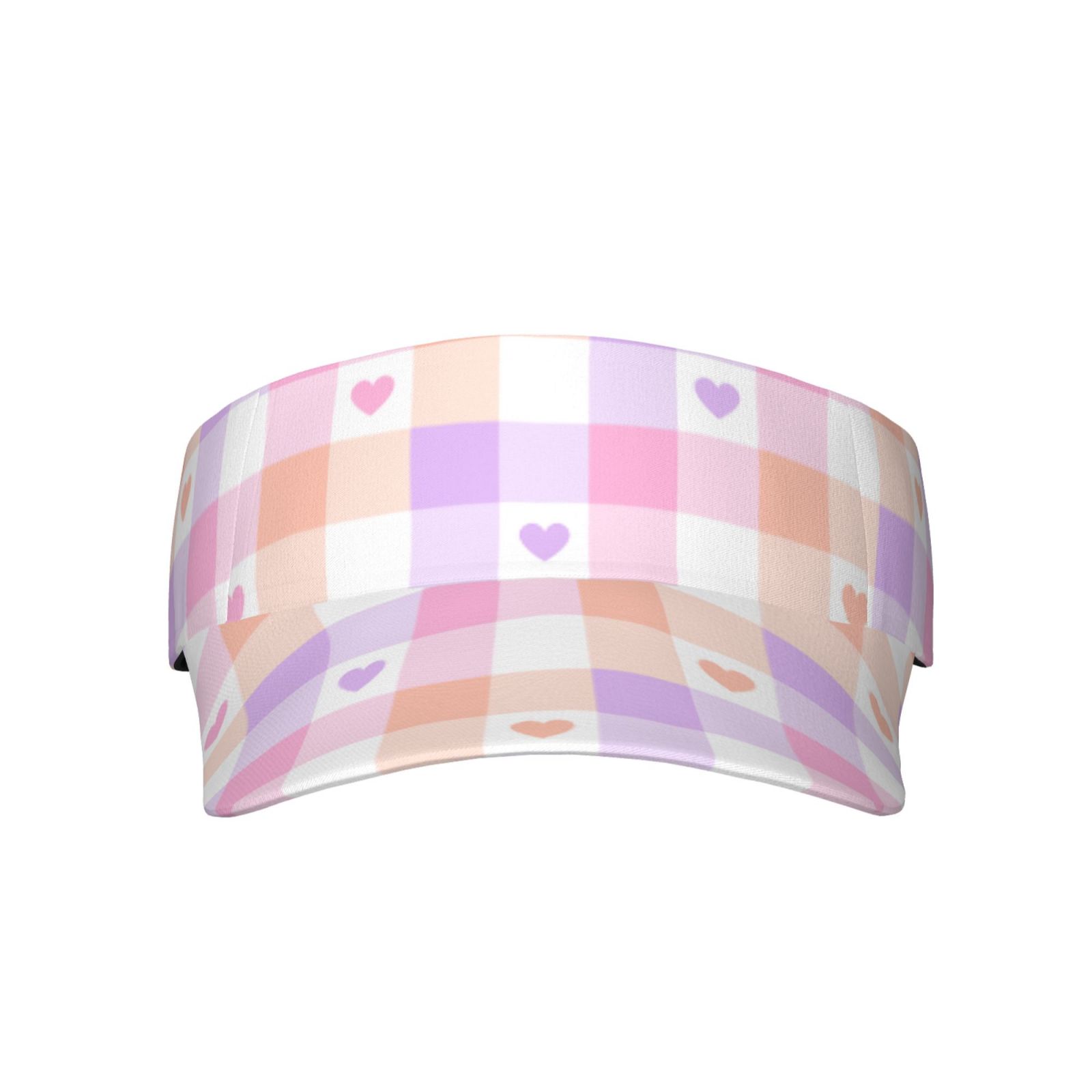 Disketp Heart Buffalo Plaid Sun Visors for Women Men Unisex Tennis Golf ...