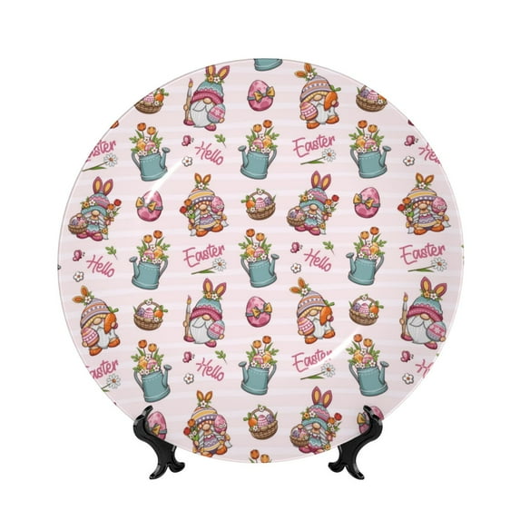 Disketp Hello Easter Ceramic Plate Dinner Plates Bone China Decorative ...