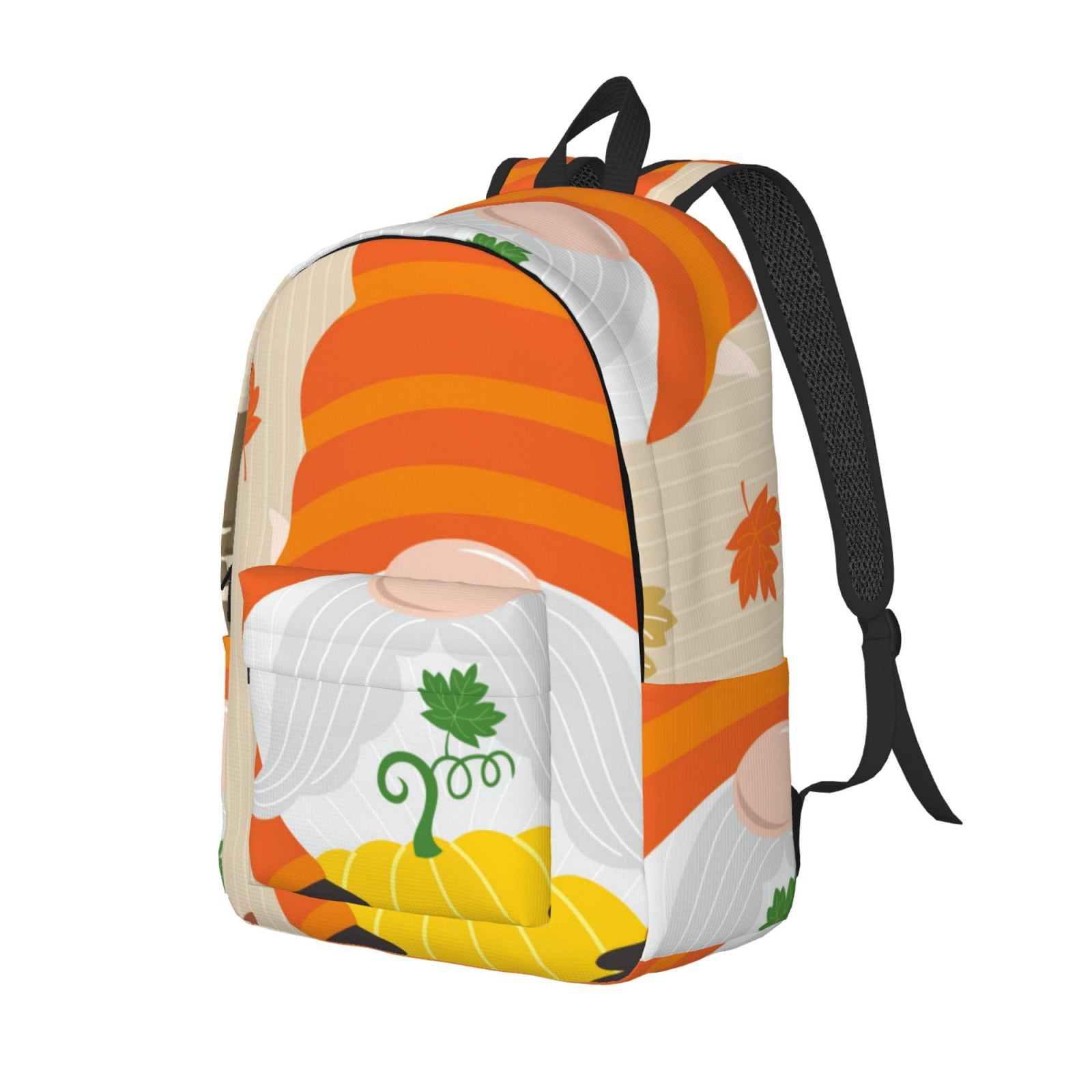 Disketp Hello Fall Gnomes 1 Canvas Backpack Lightweight Travel Daypack ...