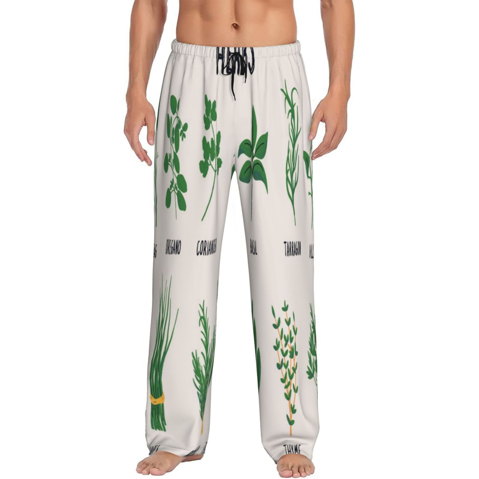 Disketp Herbs Men'S Pajama Pants - Ultra Soft Fleece Sleep And Lounge ...