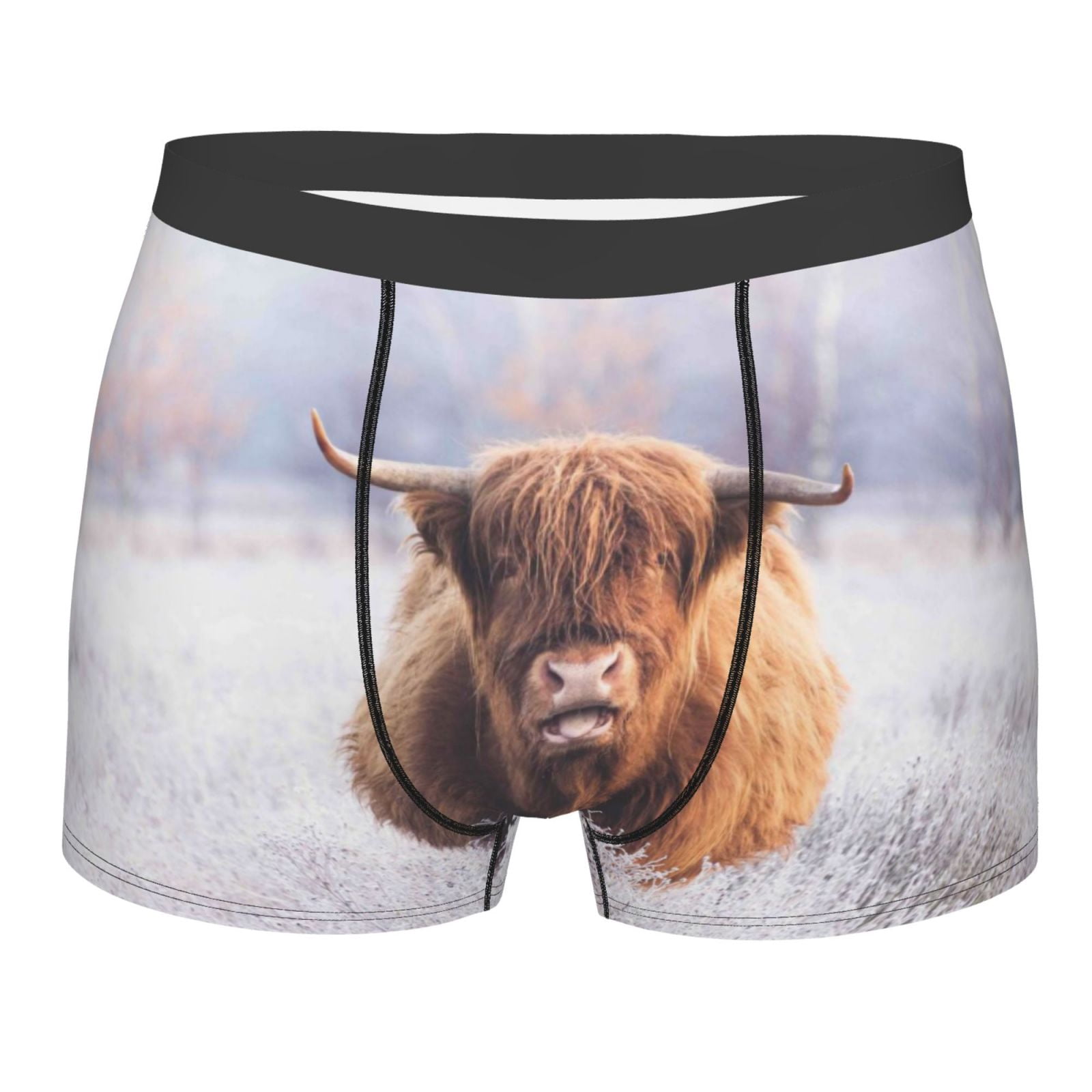 Disketp Highland Cow Men'S Boxer Briefs,Soft And Breathable Cotton ...