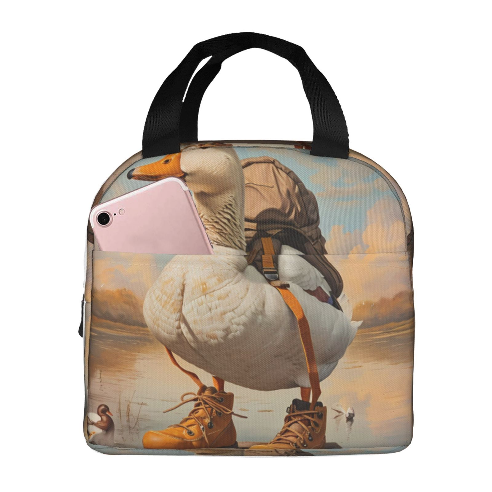 Disketp Hiking Duck Lunch Bag for Women Men, Leakproof Thermal Cooler ...