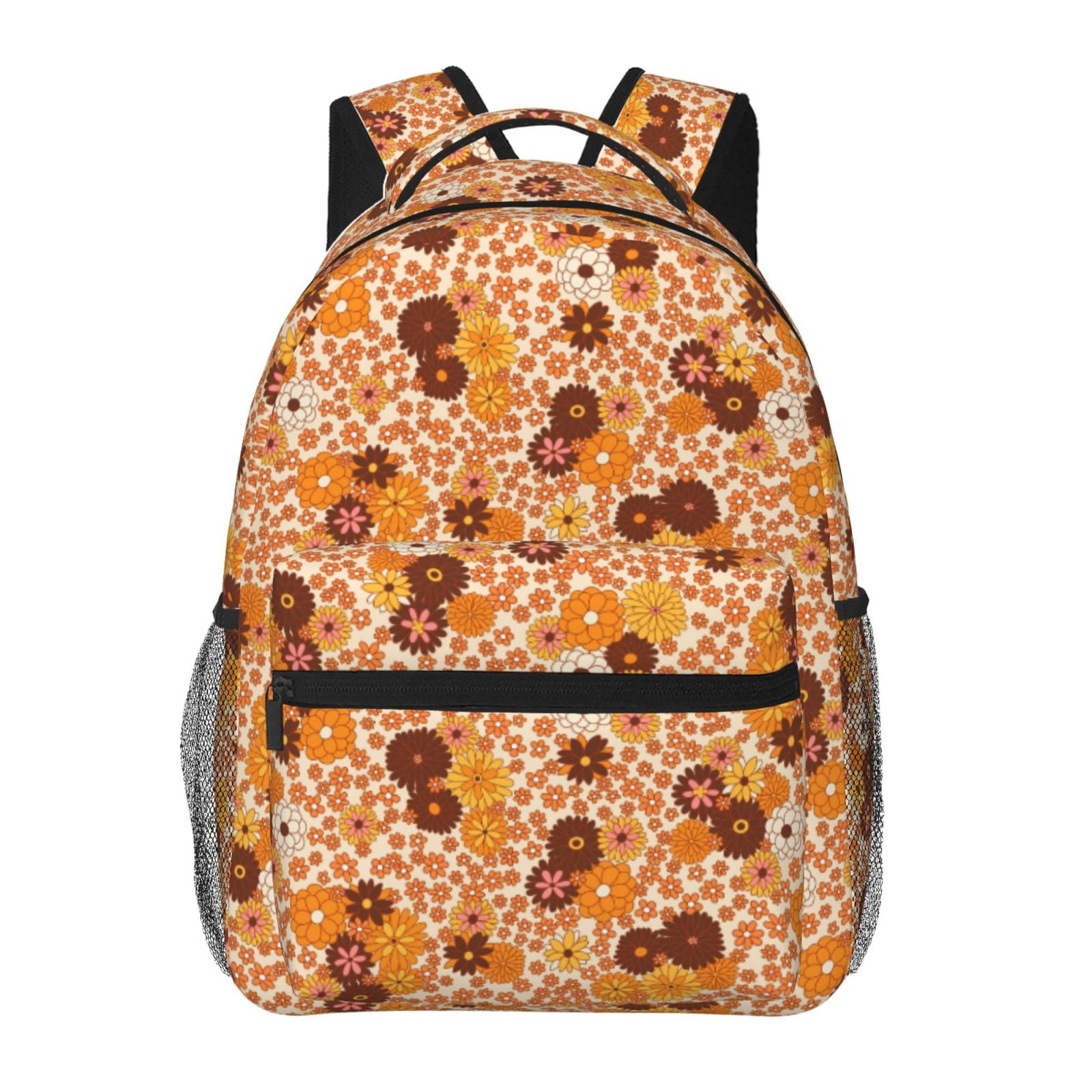Disketp Hippie Ditsy Floral Backpack for Men and Women - Lightweight ...