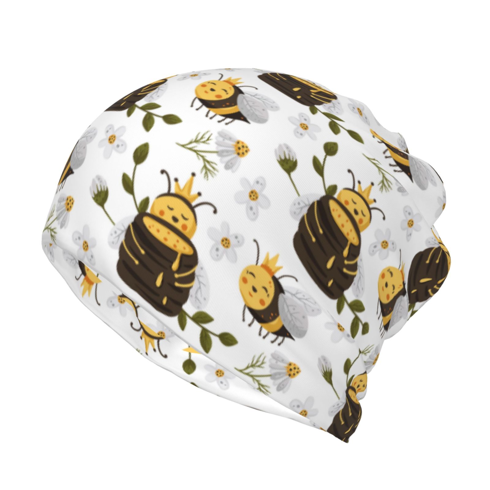 Disketp Honey Bee Insect Slouchy Beanie Hip-Hop Soft Lightweight ...