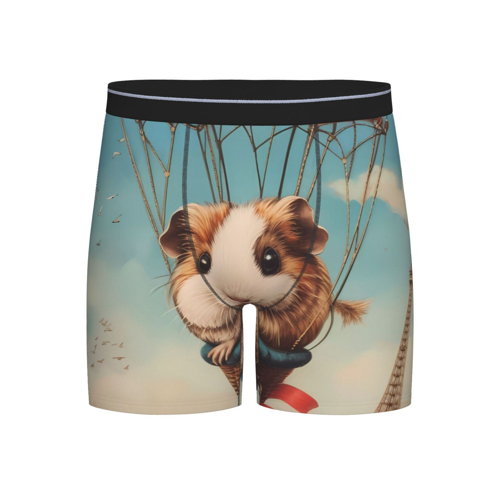 Disketp Hot Air Balloon Guinea Pig Men's Boxer Briefs Men’s Underwear ...