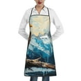 Disketp Iceberg Bald Eagle Kitchen Apron with adjustable Aprons for Women with Pockets Cooking ...