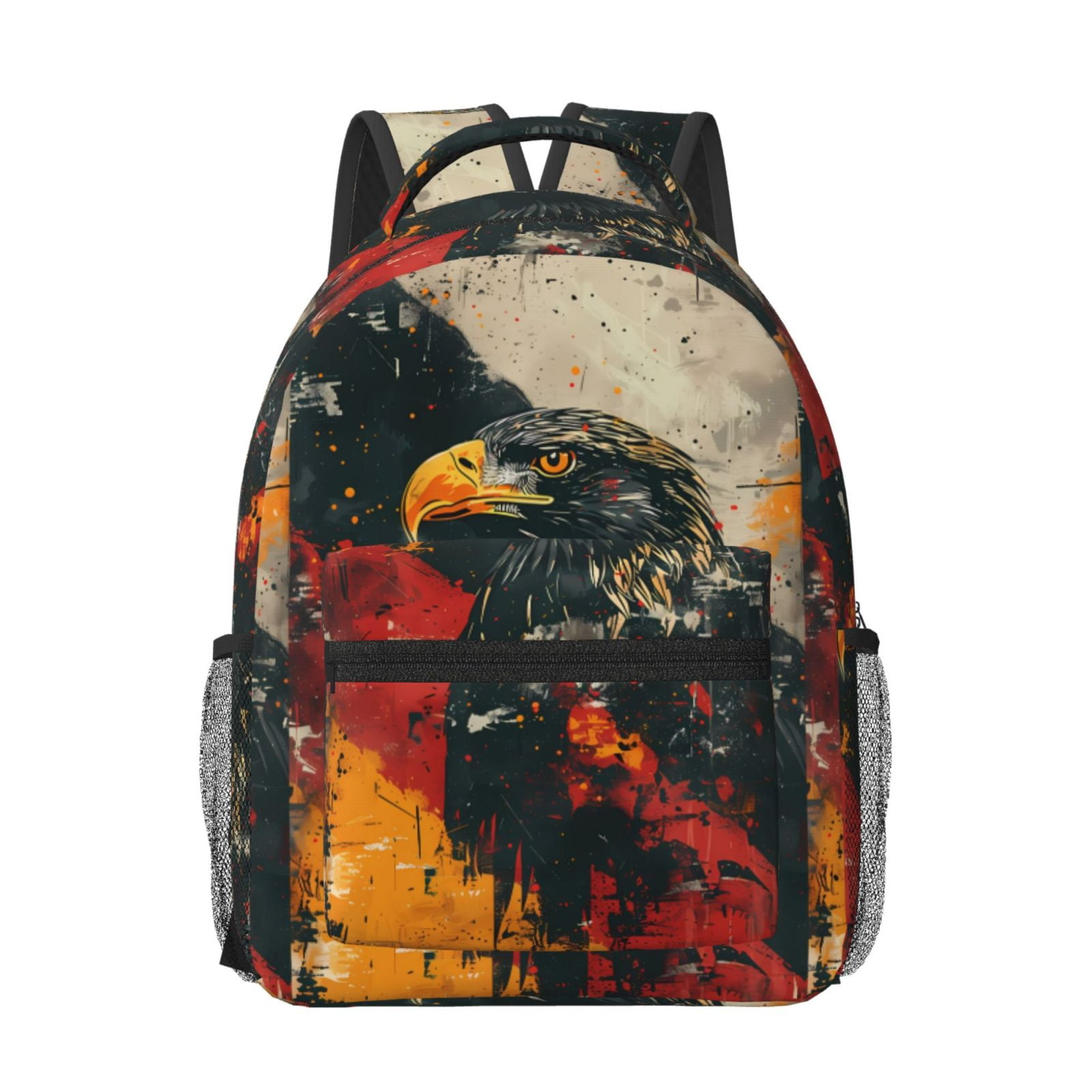 Disketp Ink Style Bald Eagle Backpack - Comfortable Daypack with The ...