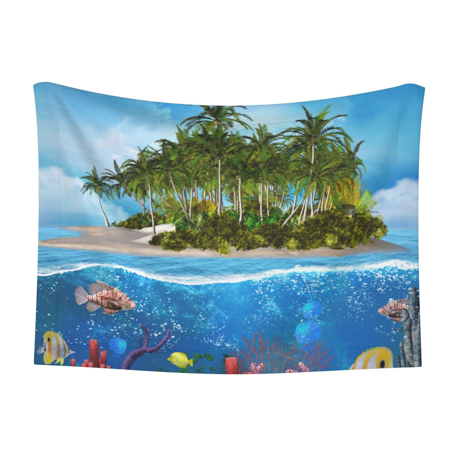 Disketp Island And Coral Reef Dog Blanket/Bed Cover for Dogs and Cats ...