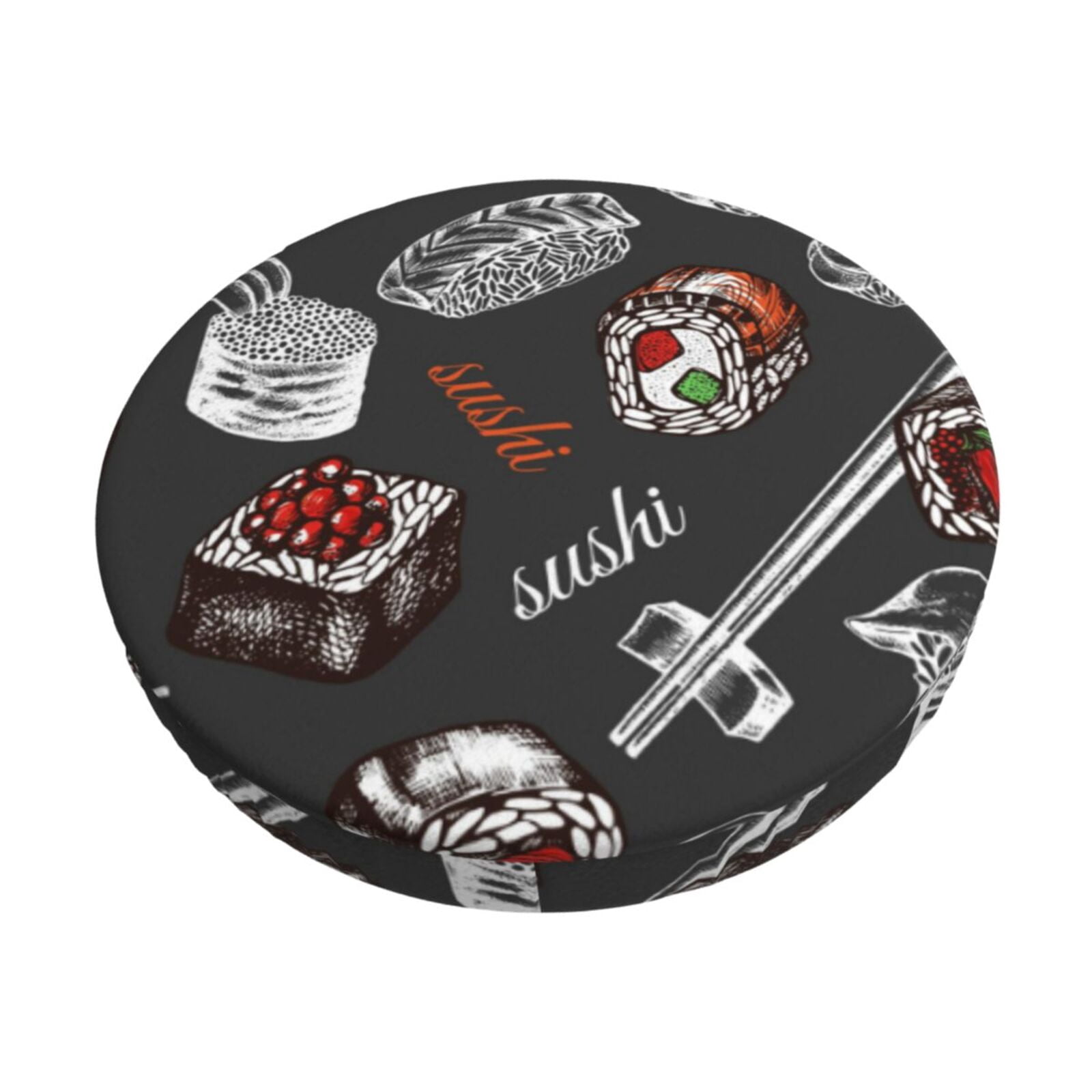 Disketp Japanese Sushi Hashi Stool Covers Round, Super Soft Round Bar ...